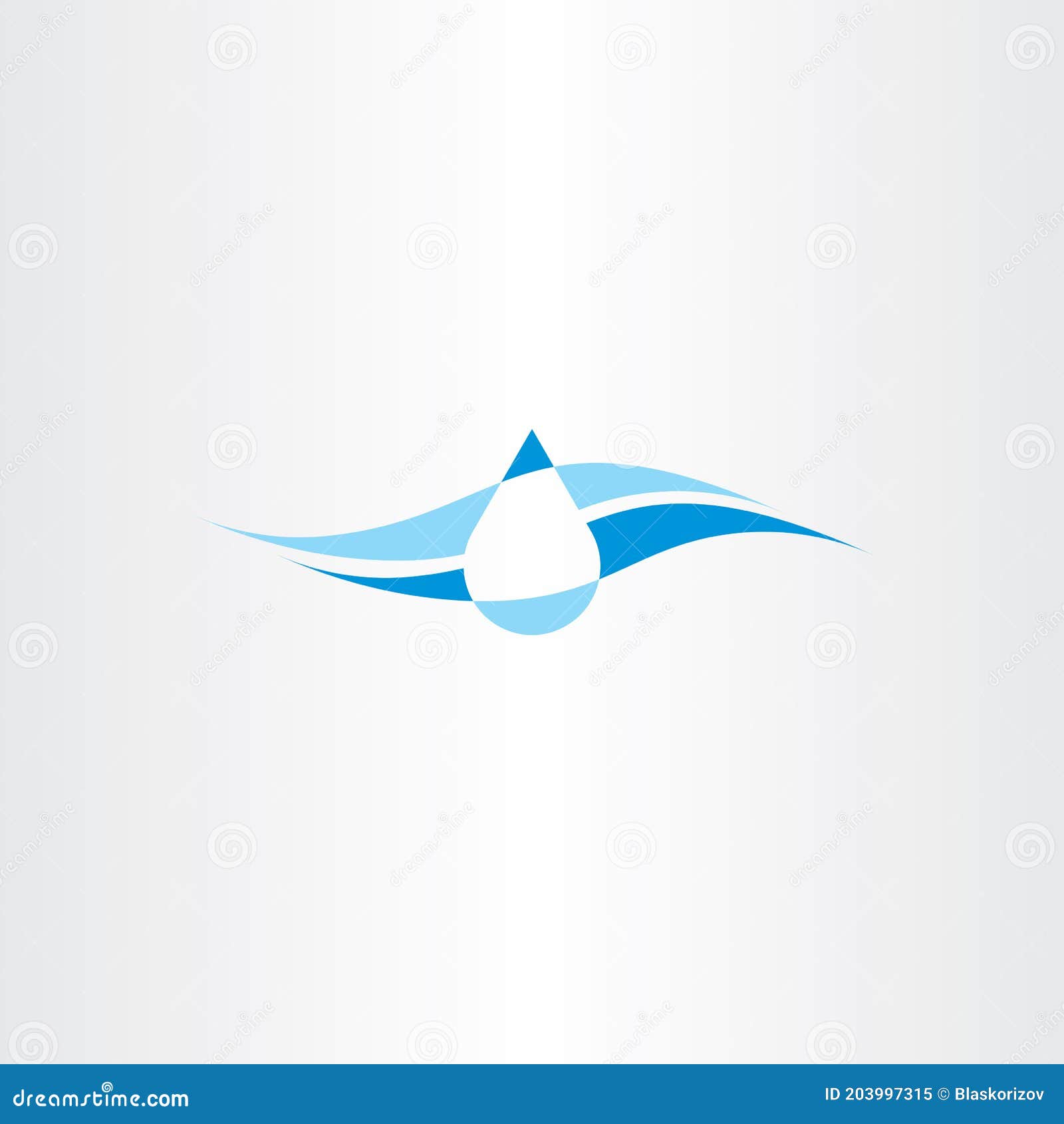 Spring Fresh Mineral Water Icon Logo Vector Stock Vector - Illustration ...