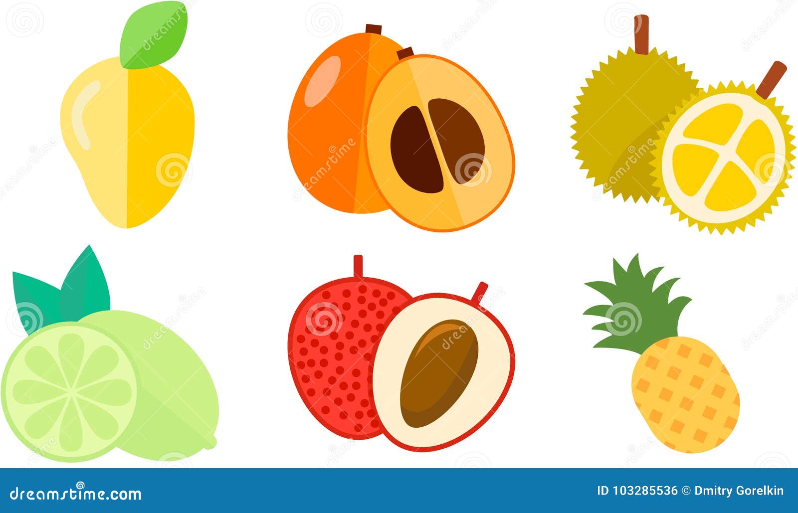 Spring fruit icon stock vector. Illustration of collection - 103285536
