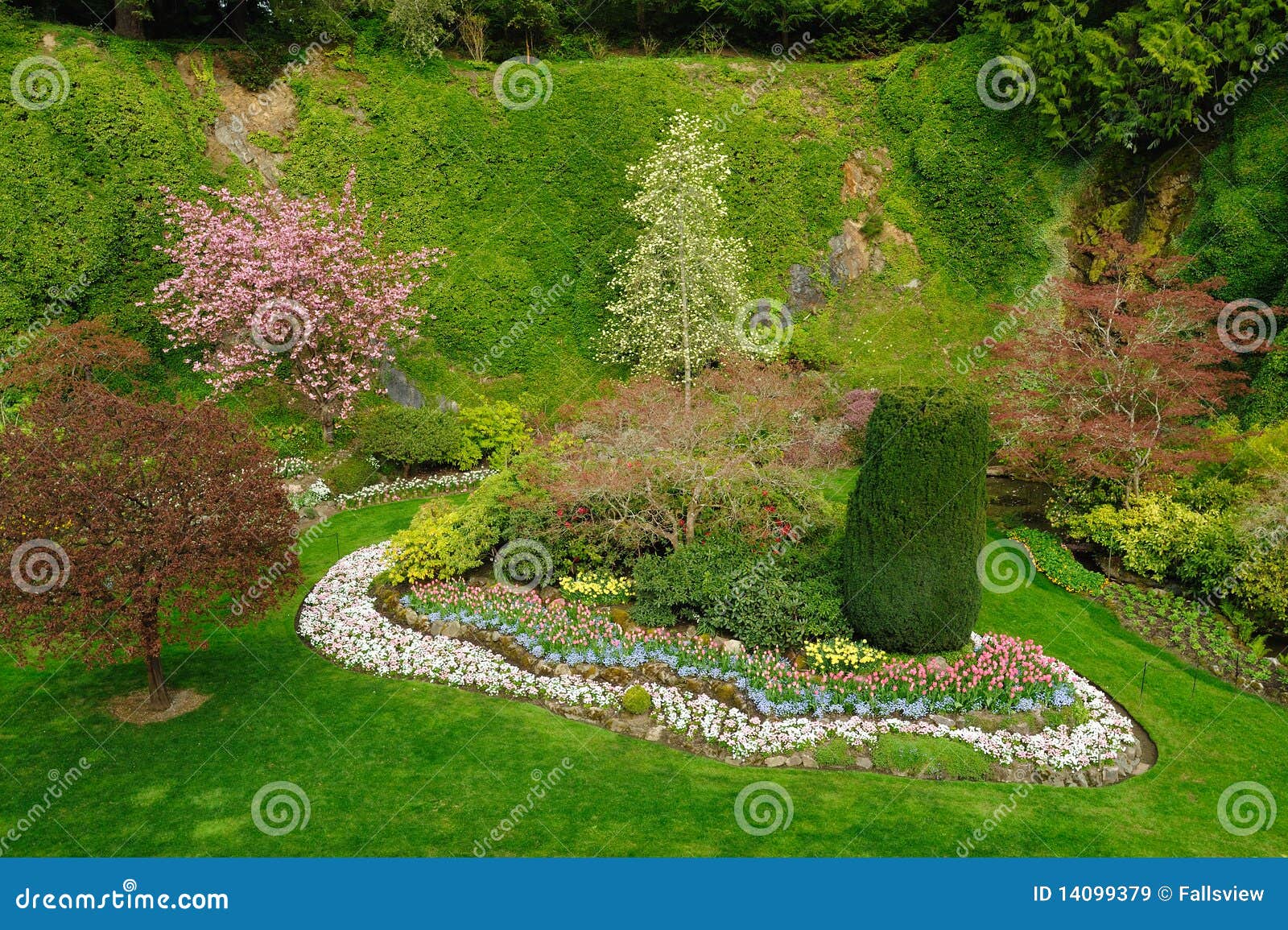 Spring garden stock image. Image of colors, canada, canadian - 14099379