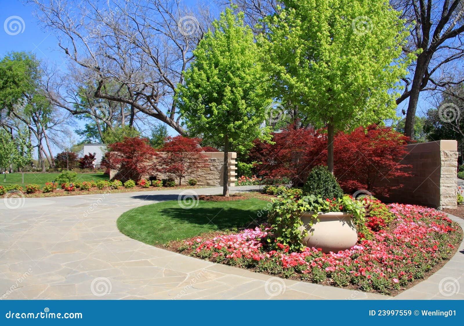Spring garden background stock image. Image of color - 23997559