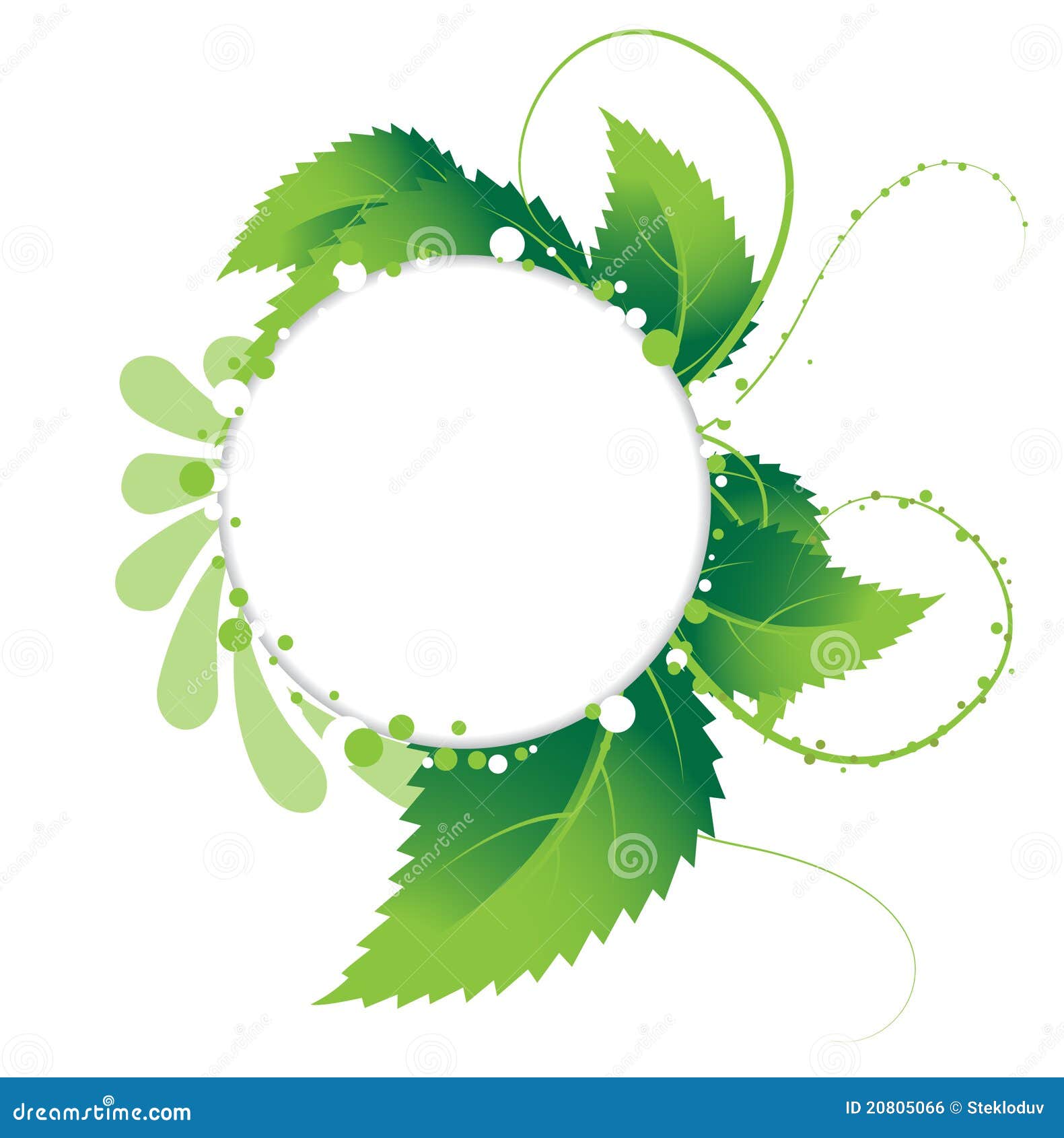 Spring garland stock vector. Illustration of design, white - 20805066