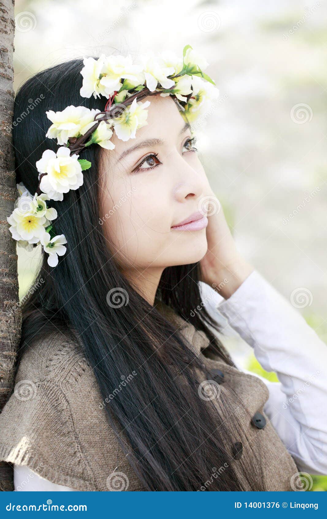 Spring girl stock photo. Image of flora, beautiful, color - 14001376