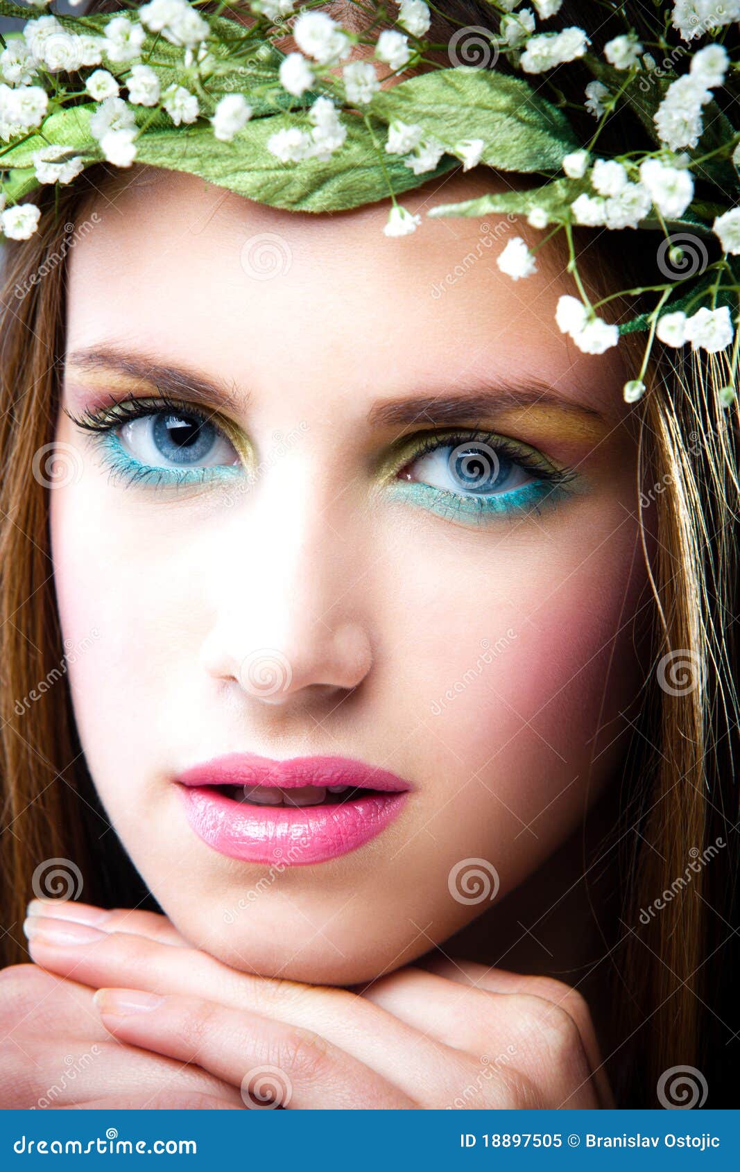 Spring girl stock image. Image of eyes, face, beauty - 18897505
