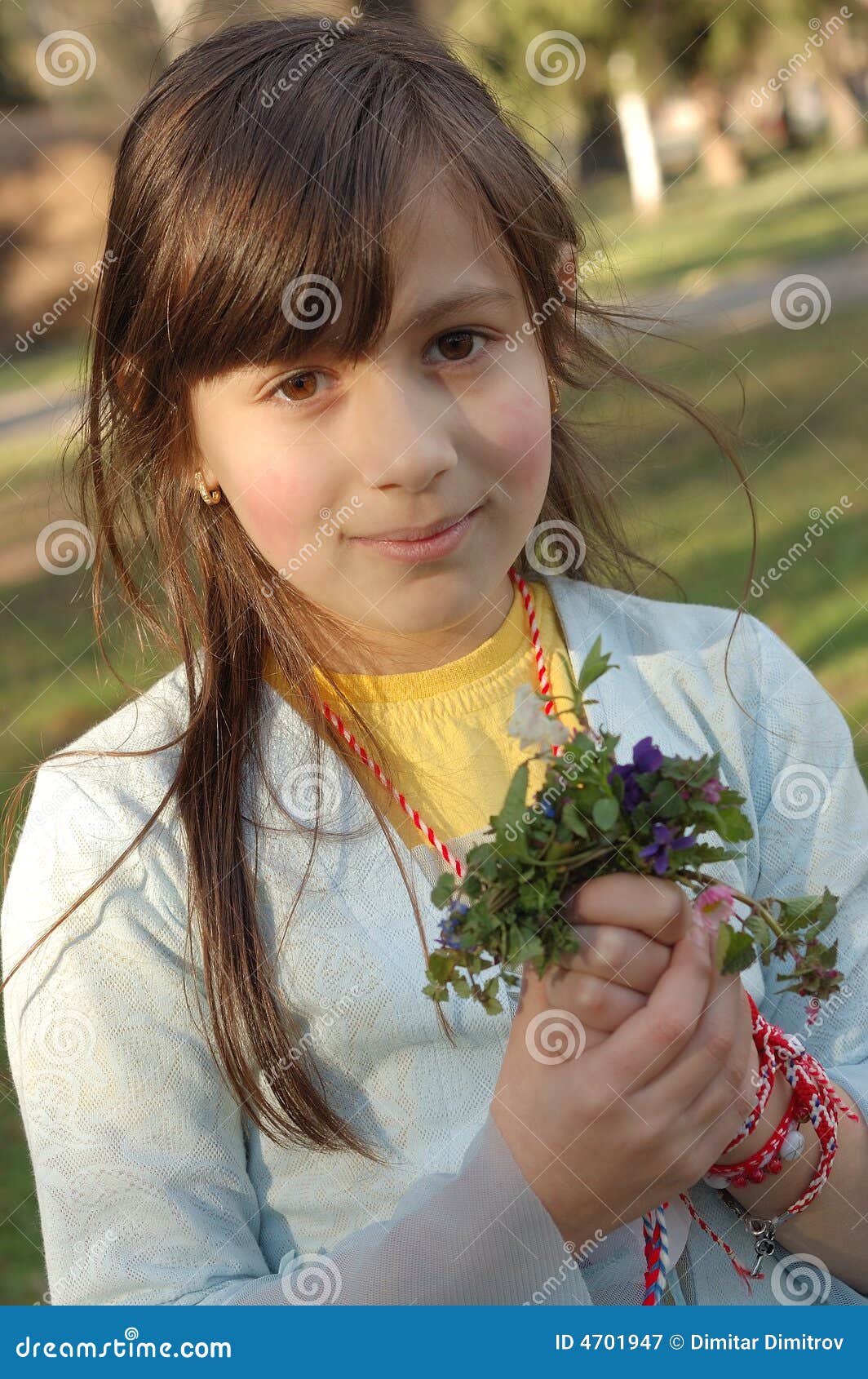 Spring girl stock image. Image of kids, children, delighted - 4701947