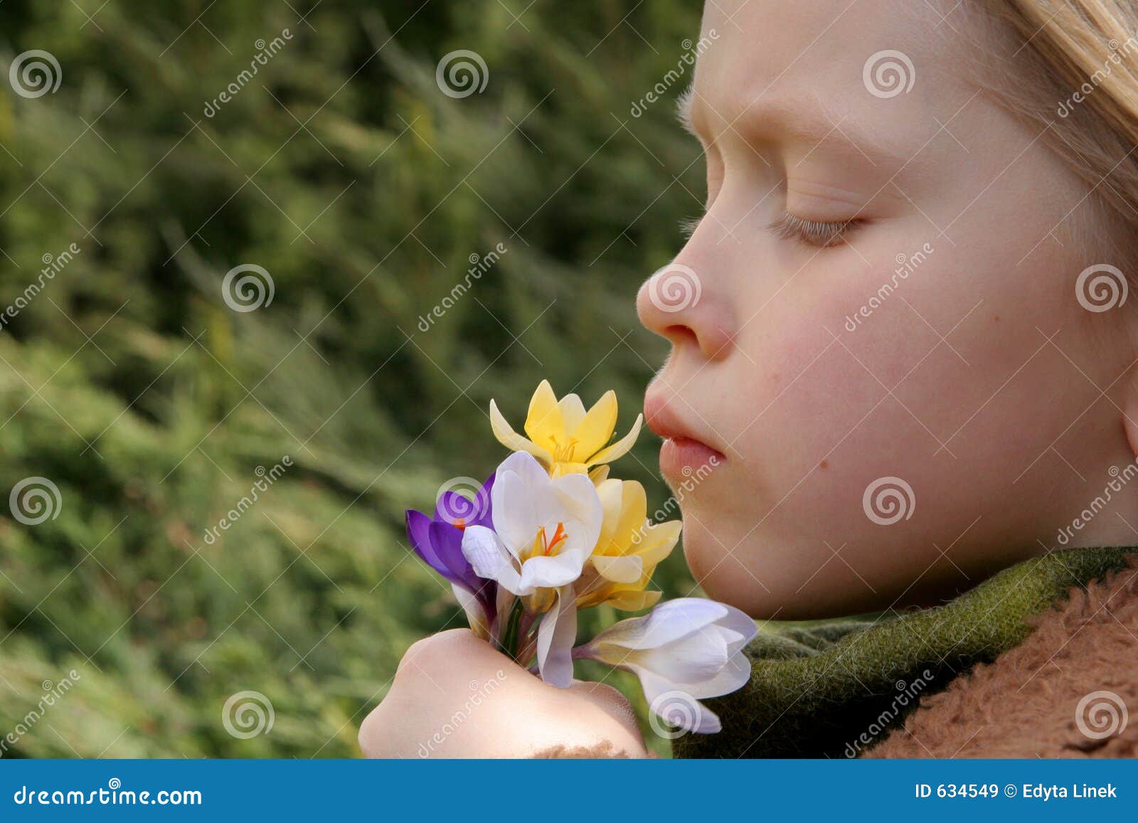 Spring girl stock image. Image of children, floral, grow - 634549