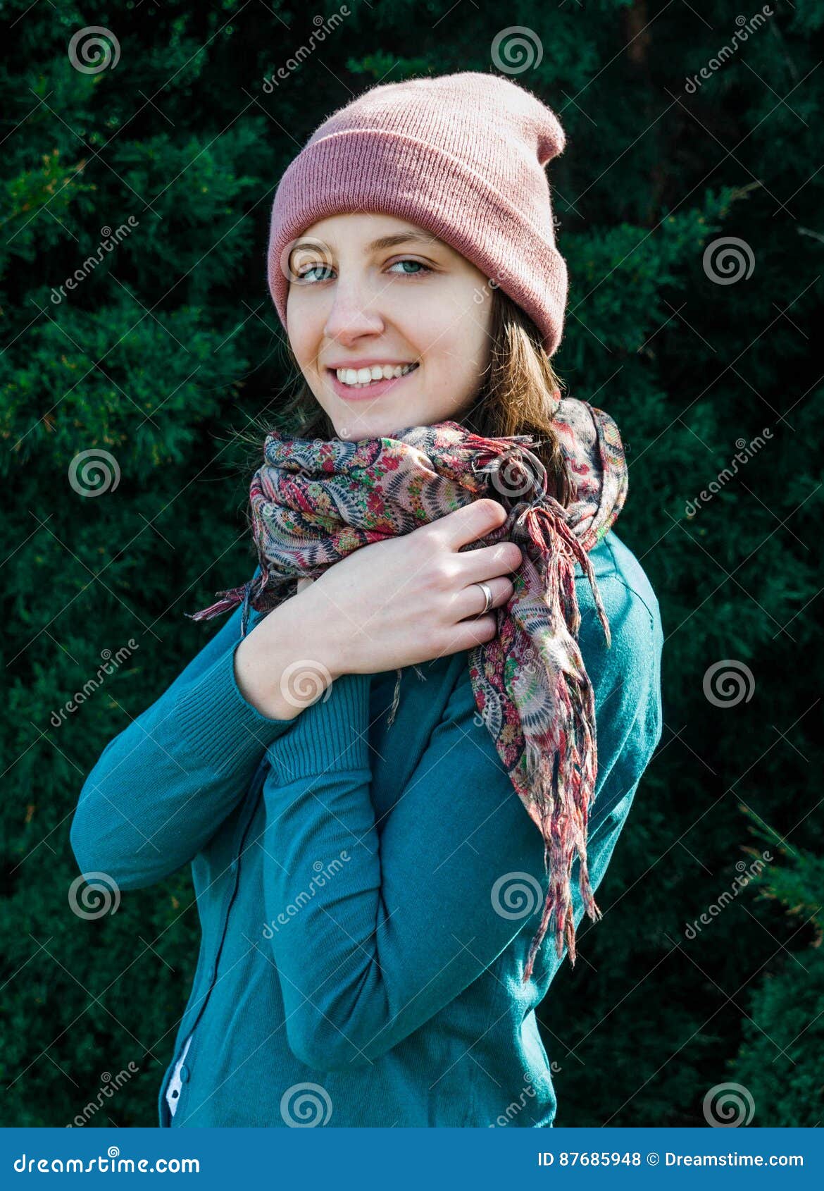 Spring Girl in Sunny Day Smiling Stock Photo - Image of sunny, style ...