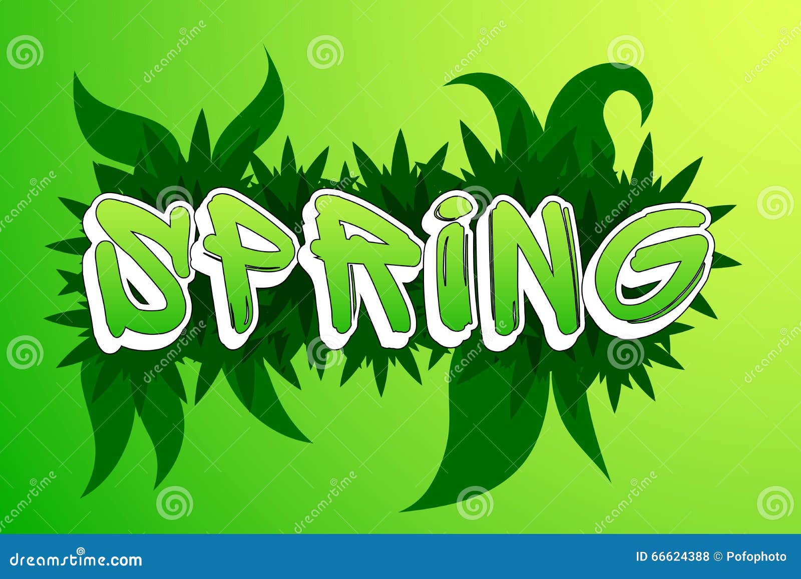 Spring Graffiti In Pastel Colors Vector Illustration | CartoonDealer ...