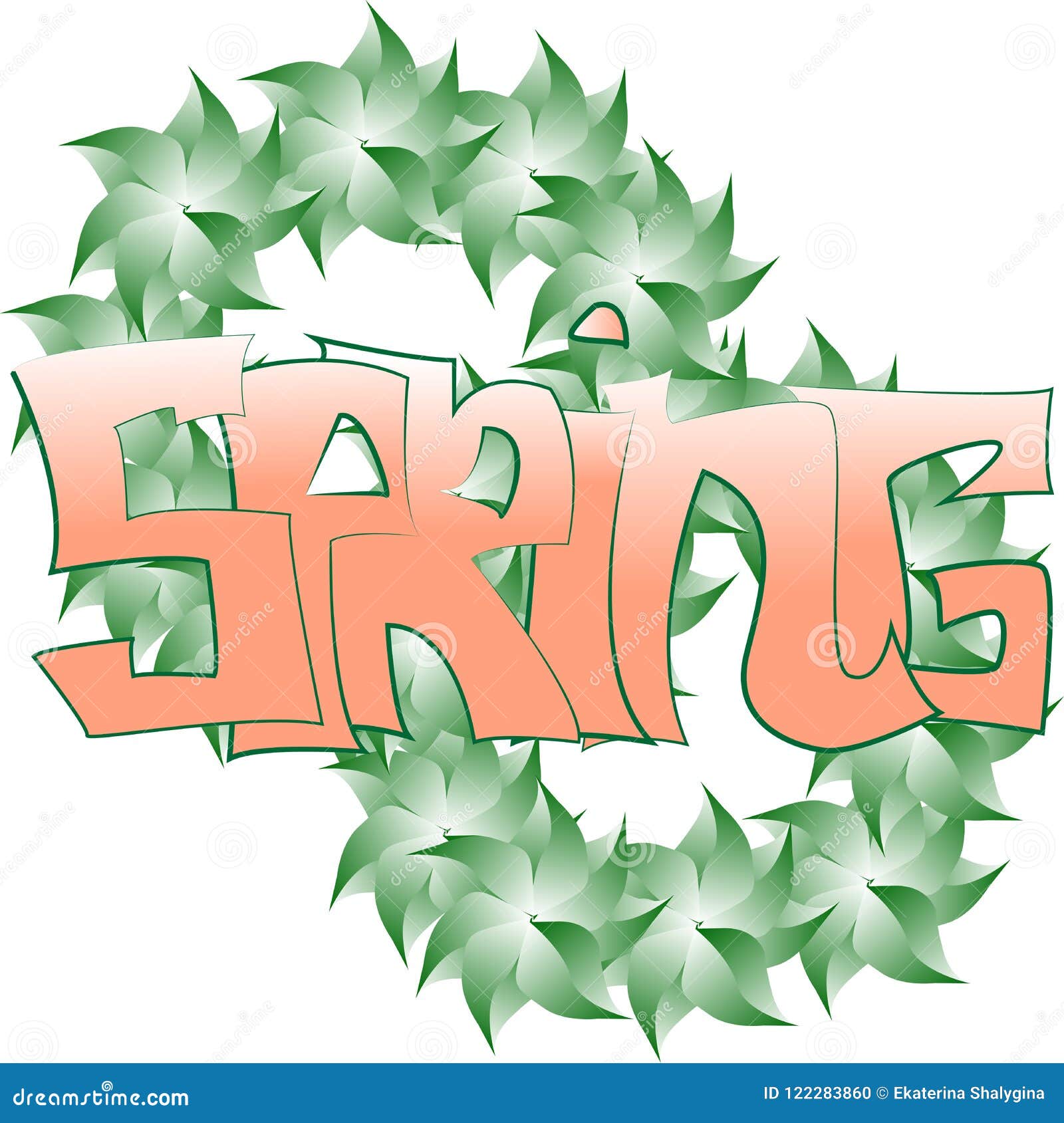 Spring Graffiti In Pastel Colors Vector Illustration | CartoonDealer ...