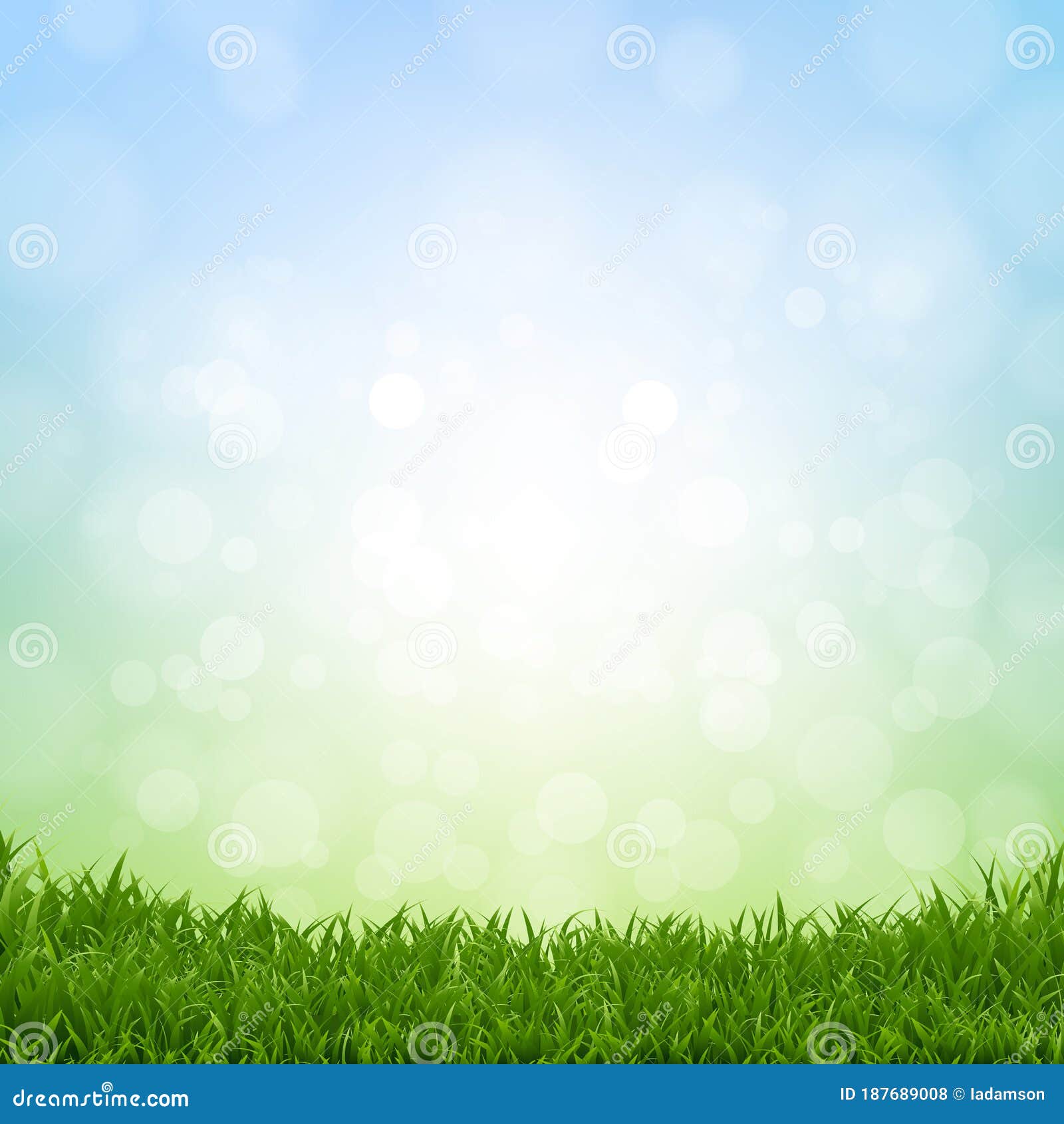 Spring Grass Border stock vector. Illustration of grassland - 187689008
