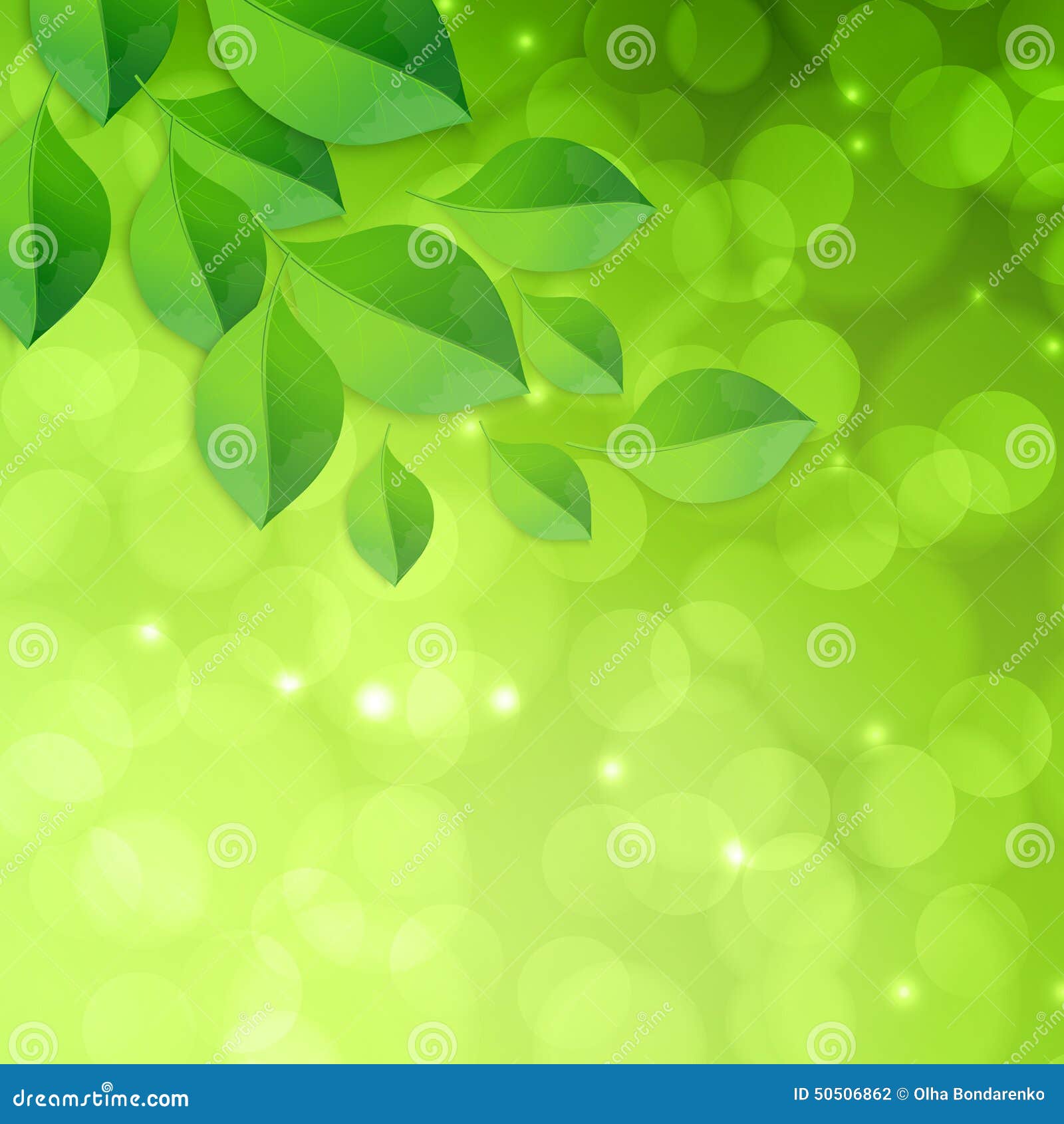 Abstract Spring Green Vector