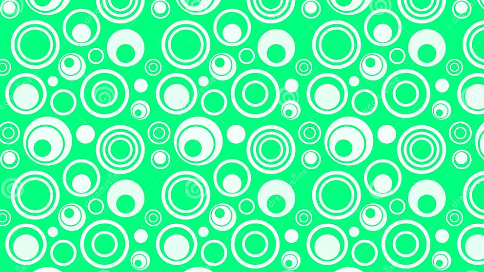 Spring Green Circle Background Pattern Stock Vector - Illustration of fabric, spring: 162783119
