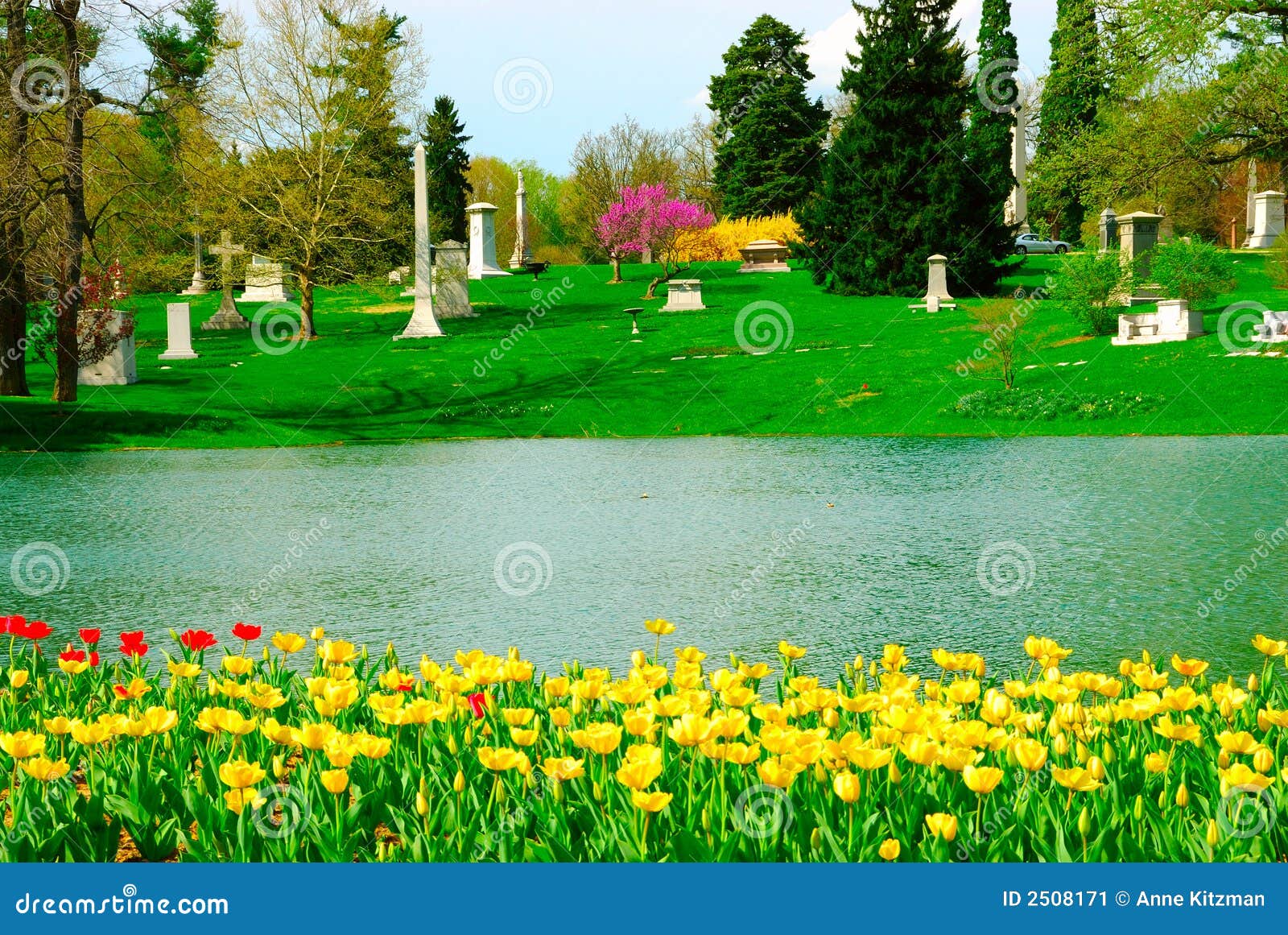 Spring Grove Cemetery stock image. Image of color, states - 2508171