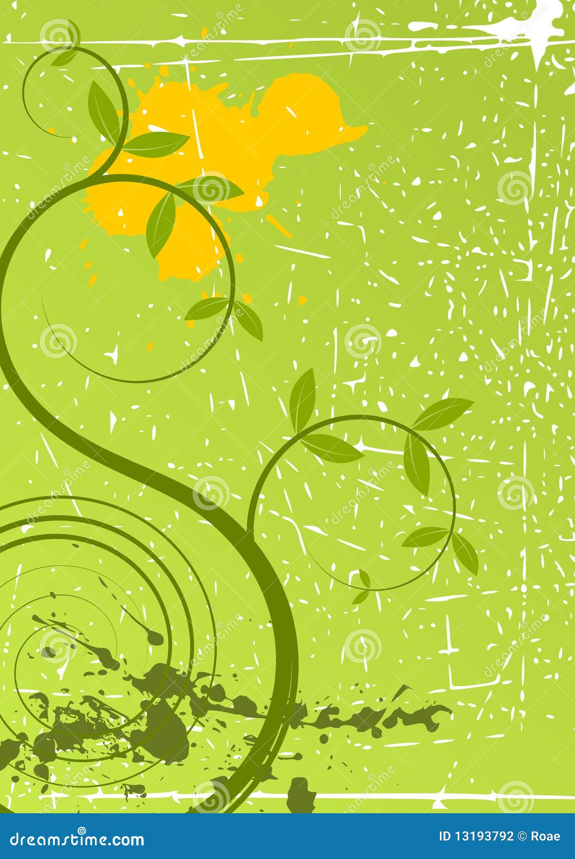 Spring Grunge Floral Background Stock Illustration - Illustration of ...