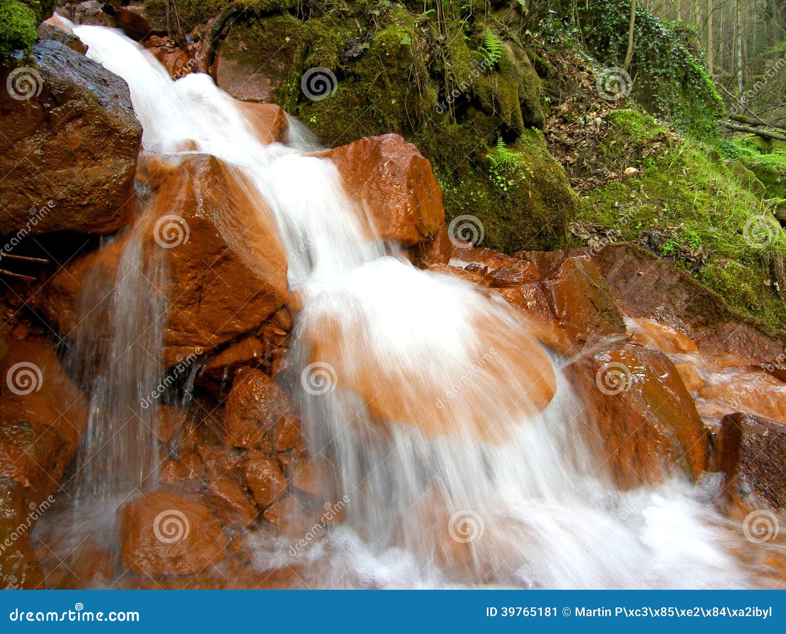 Spring stock image. Image of dynamic, bourne, waterfall - 39765181