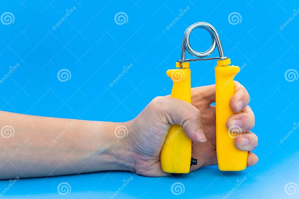 Spring Hand Grip for Exercise Stock Image - Image of hand, strong: 31929831