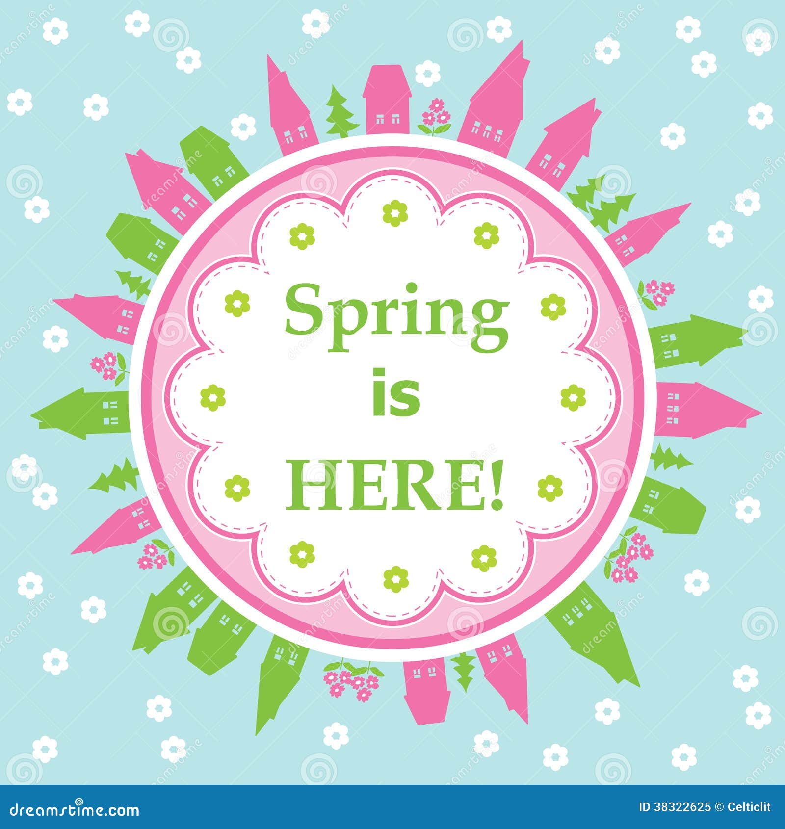 Spring Is Here Clipart