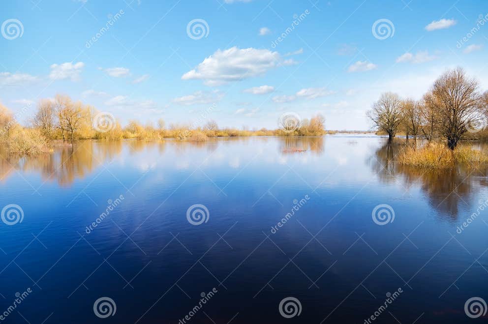 Spring high water stock image. Image of outdoor, weather - 303468307