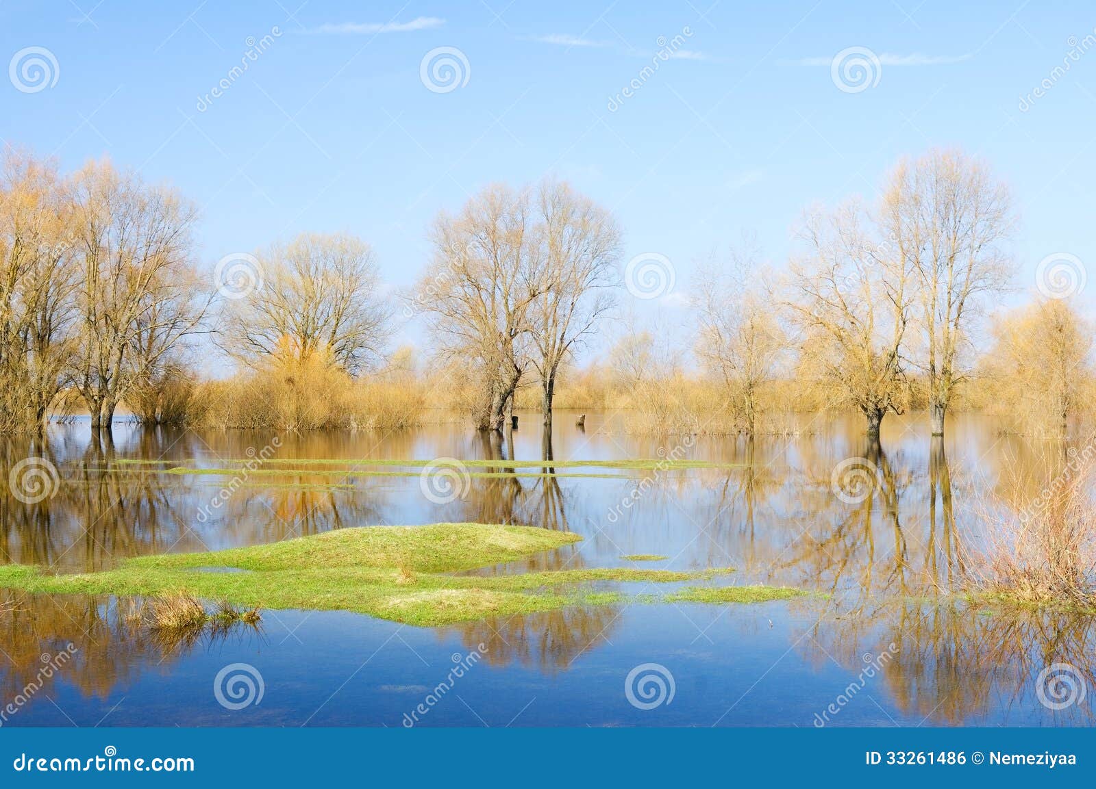 Spring high water stock photo. Image of natural, weather - 33261486