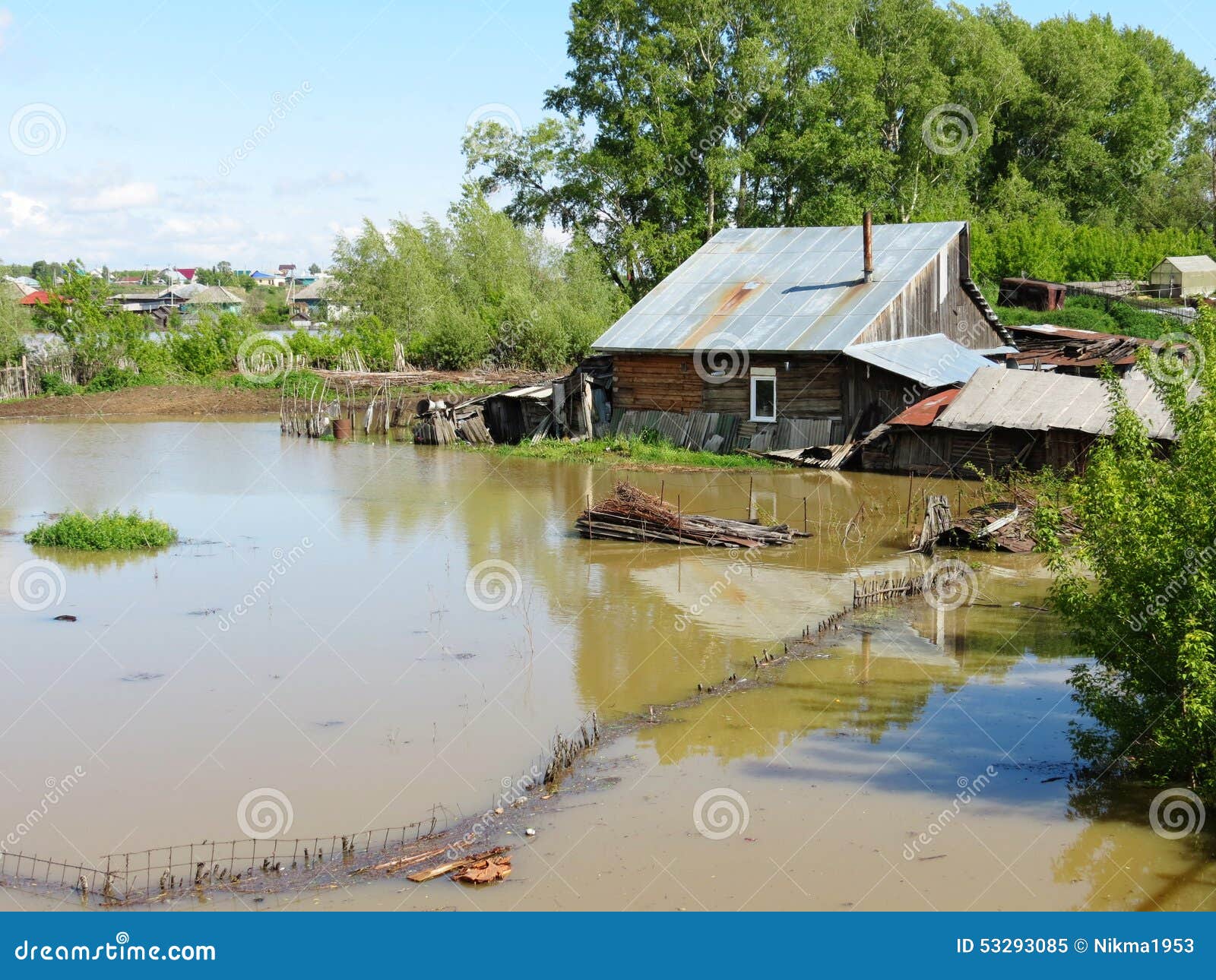 Spring high water stock image. Image of natural, gardens - 53293085