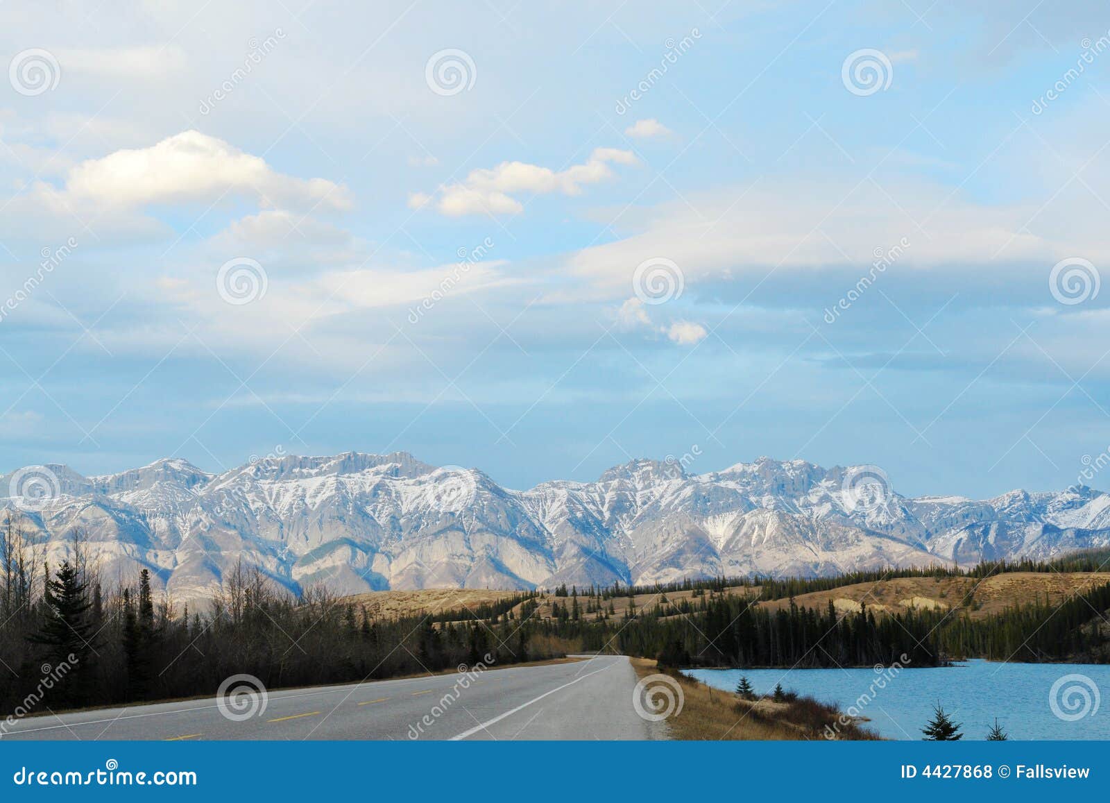 Spring highway 2 stock photo. Image of alberta, spring - 4427868