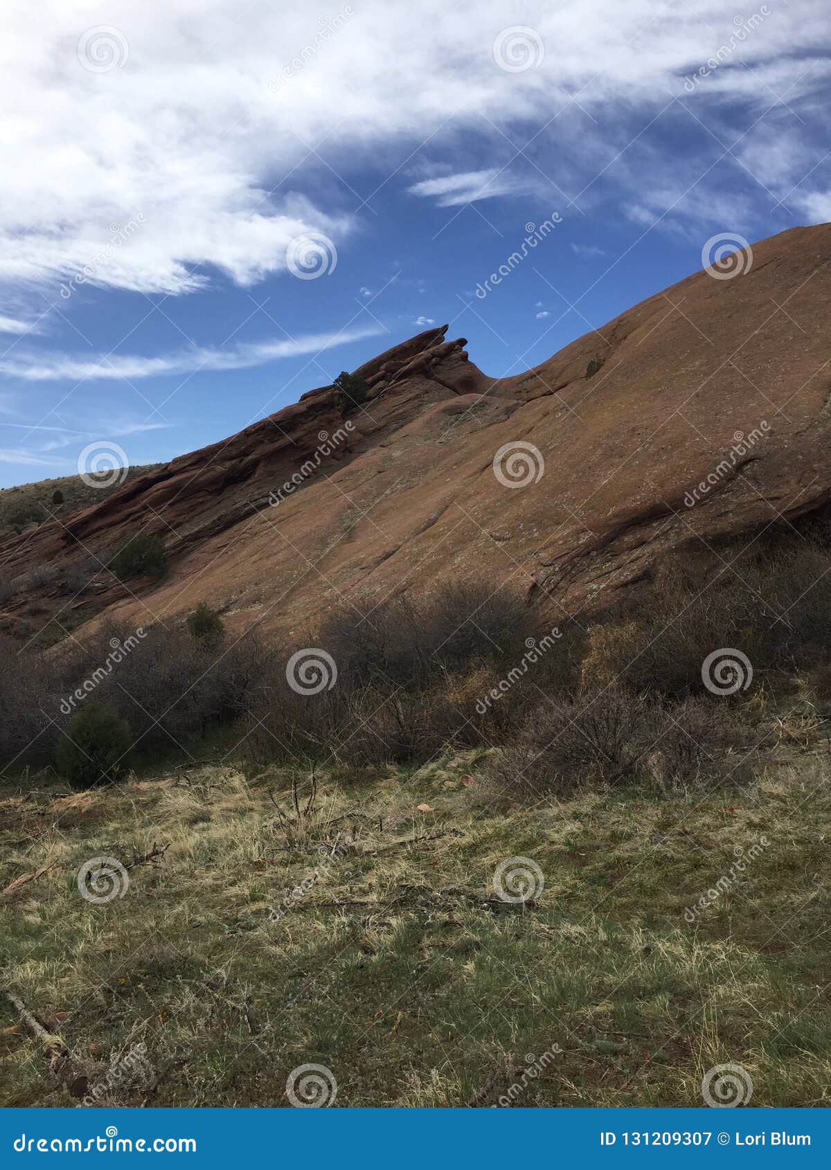 Red Rocks Ampitheatre Hike stock image. Image of landmark - 131209307