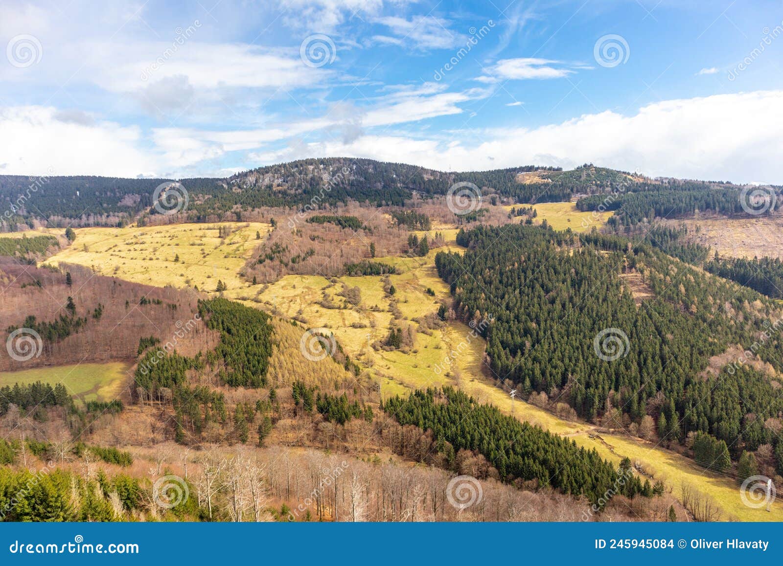 Spring Hike through the Thuringian Forest Near Floh-Seligenthal Stock ...