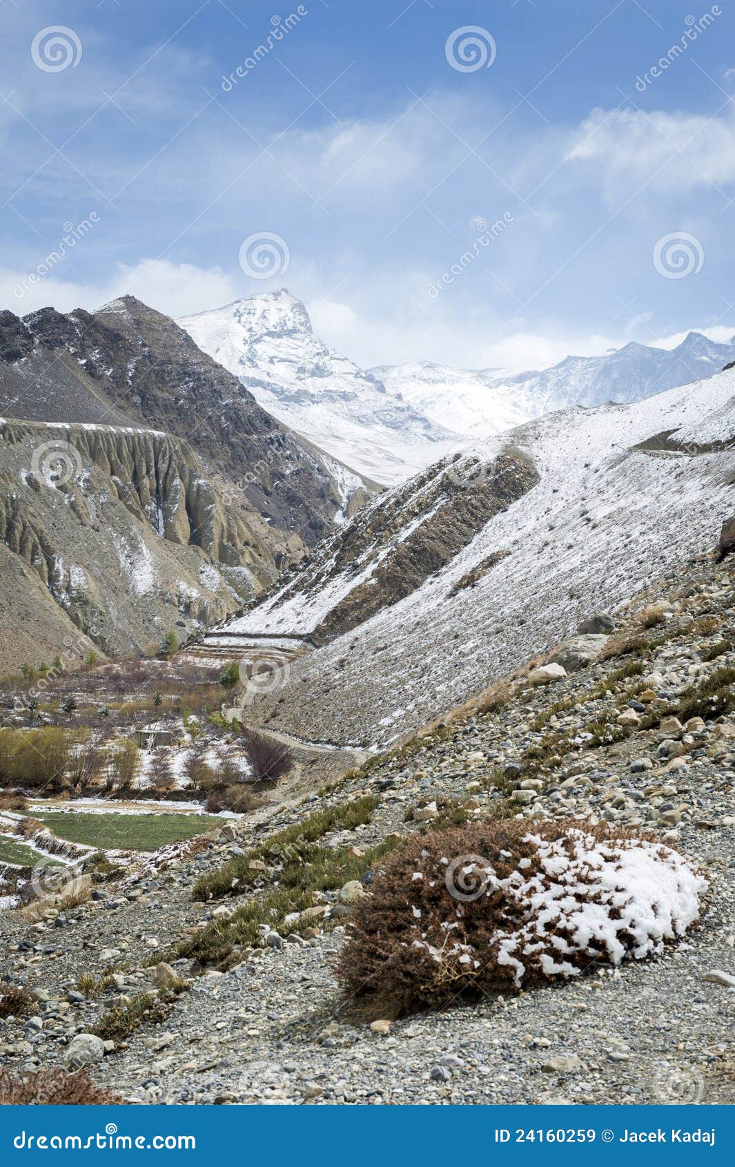 Spring in Himalaya Mountains Stock Image - Image of himalay, base: 24160259