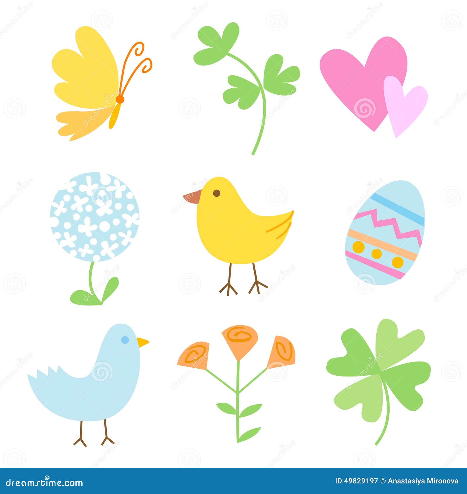 Spring Holiday Objects stock vector. Illustration of patric - 49829197