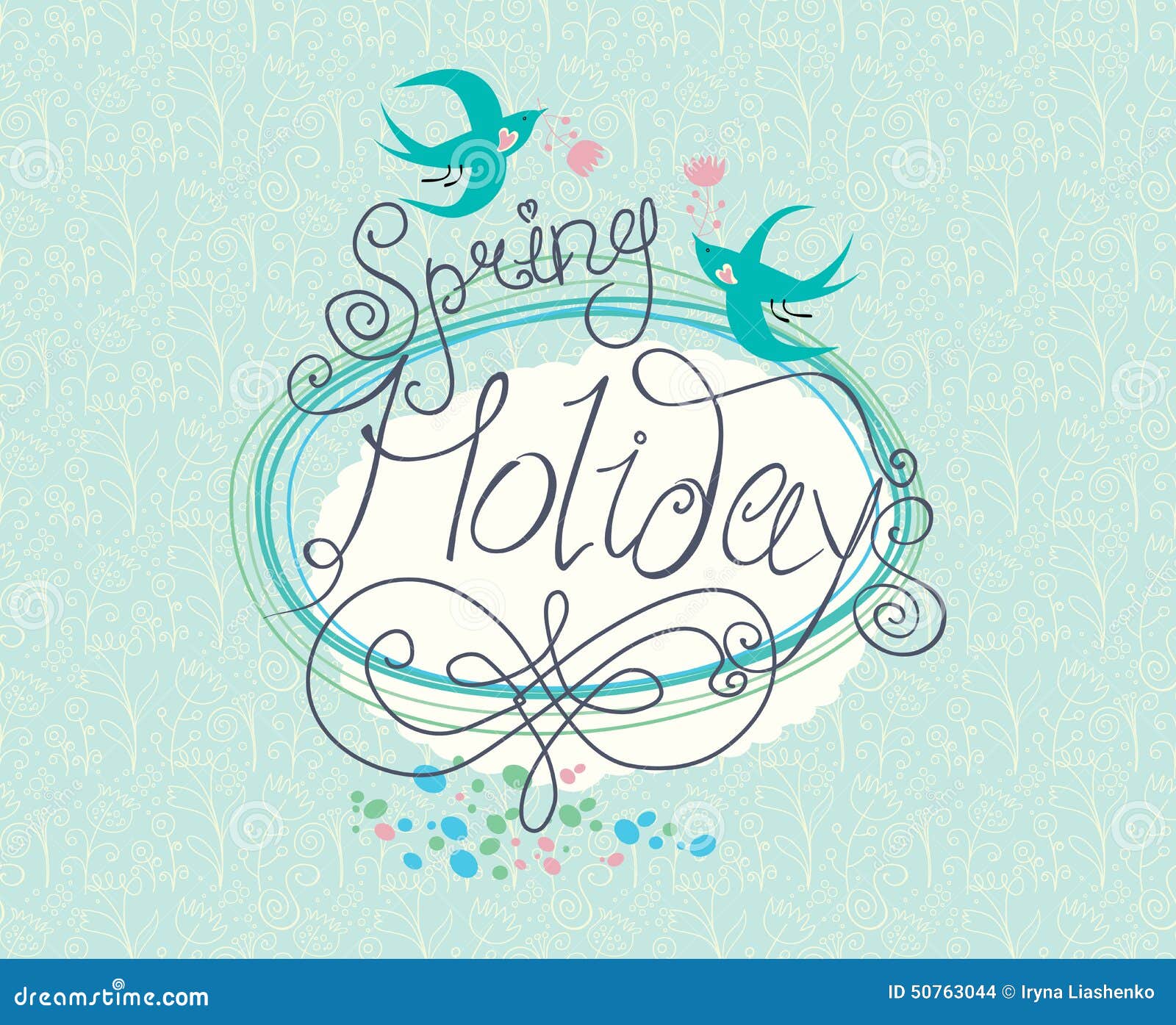 Spring Holidays. stock illustration. Illustration of delicate - 50763044