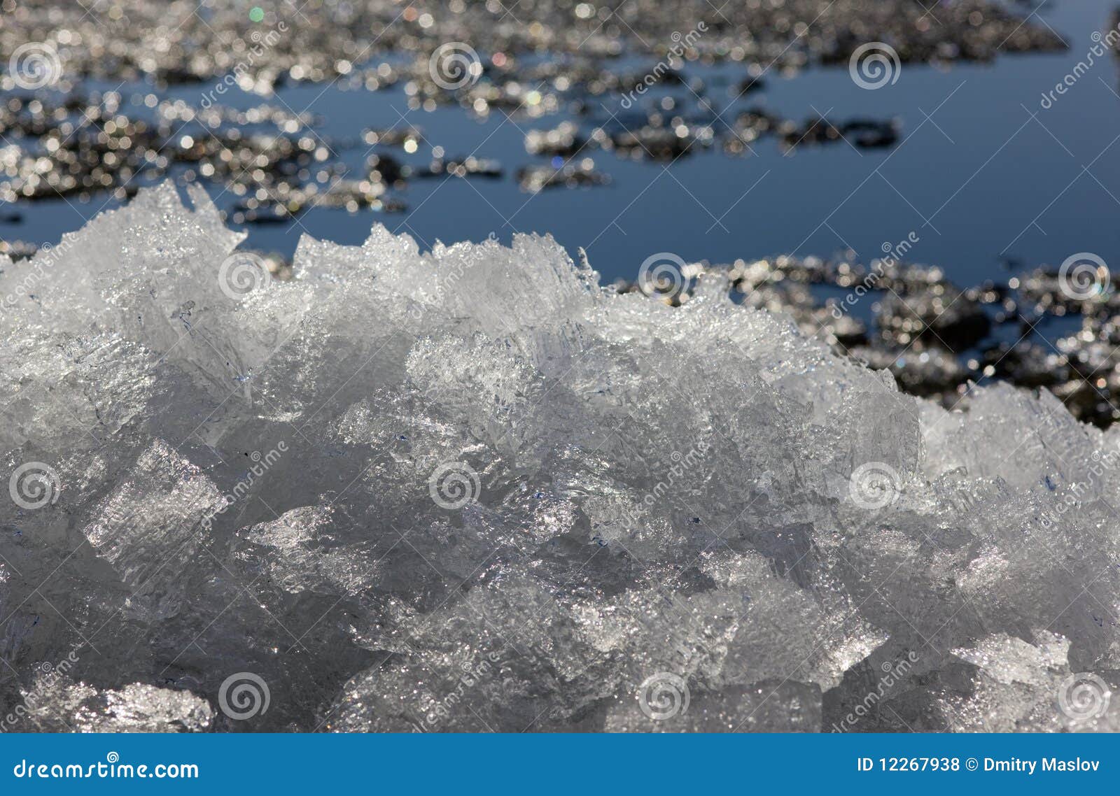 Spring ice stock photo. Image of clear, crystal, view - 12267938