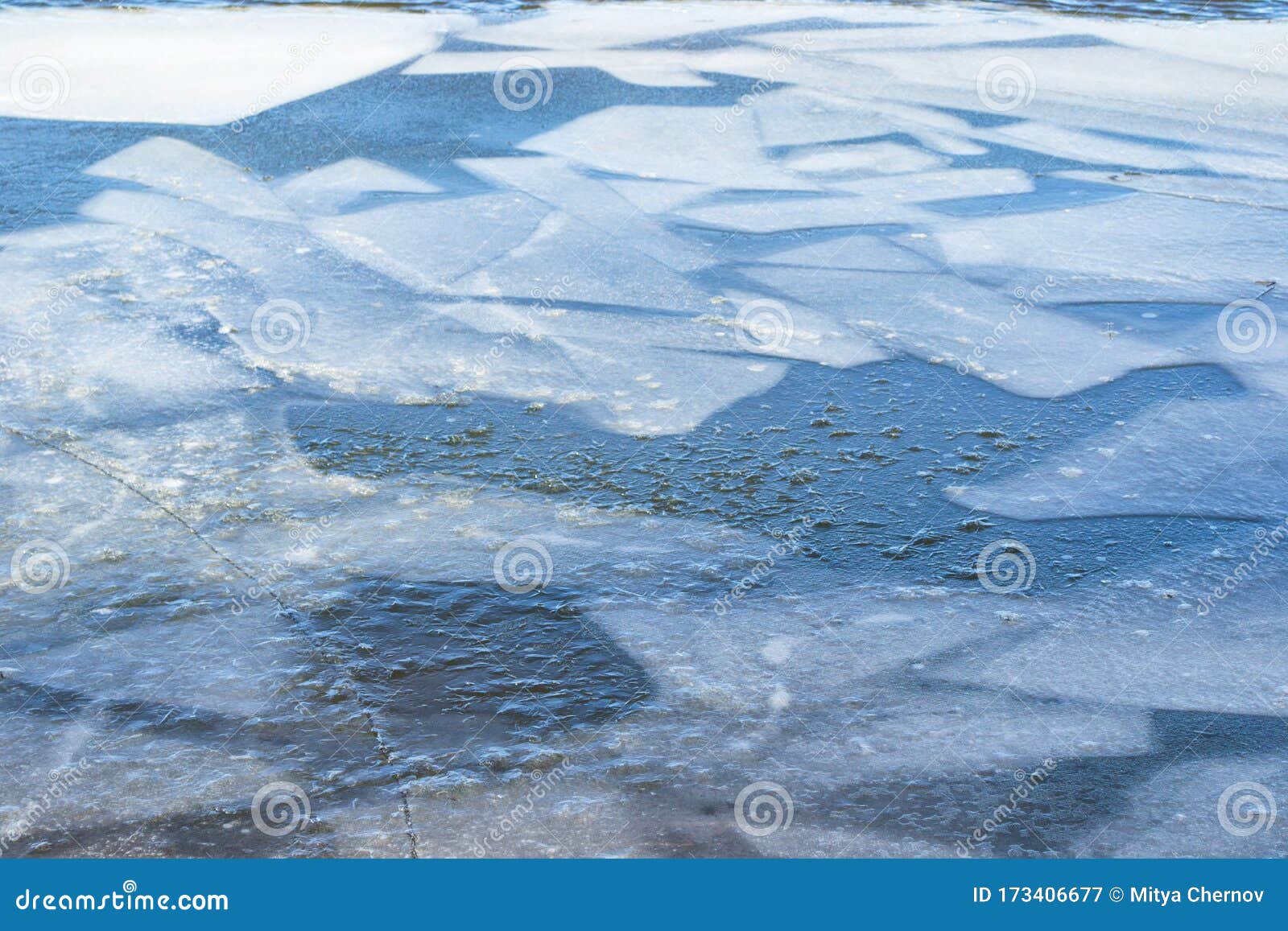 Spring Ice Drift on the River. Ice Close-up Stock Image - Image of ...