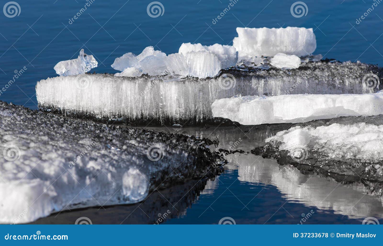 Spring ice stock photo. Image of blue, environment, spring - 37233678