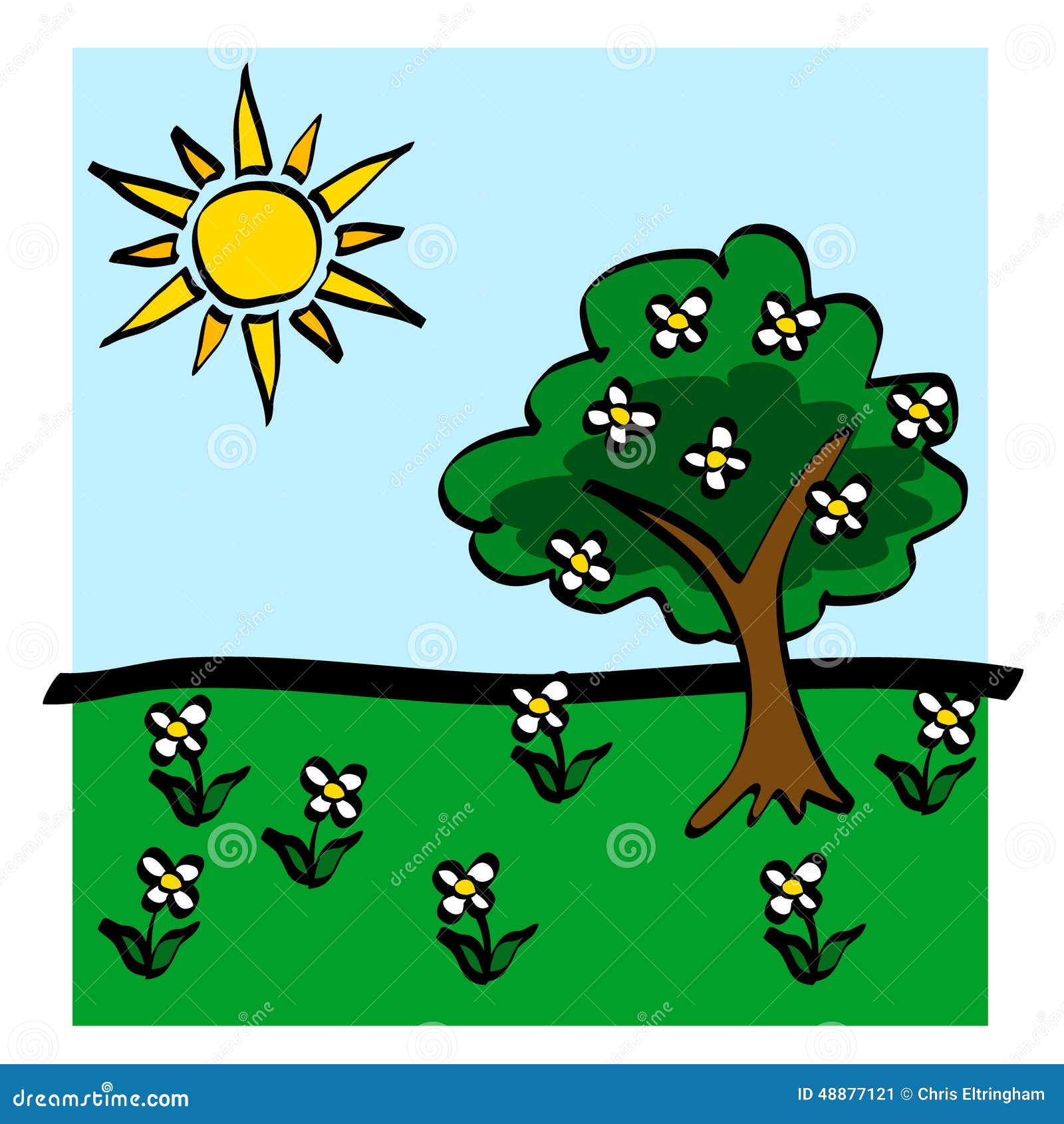 Spring Icon stock vector. Illustration of leaves, flower - 48877121