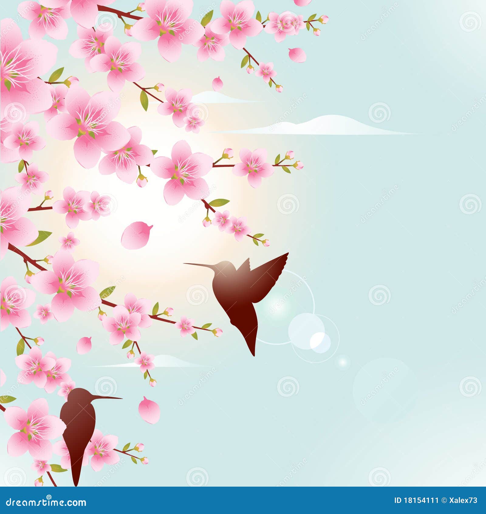 Spring Illustration stock vector. Illustration of clip - 18154111