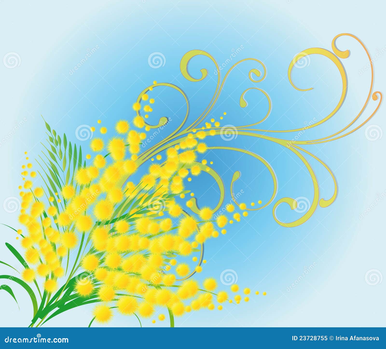 Spring illustration stock vector. Illustration of summer - 23728755