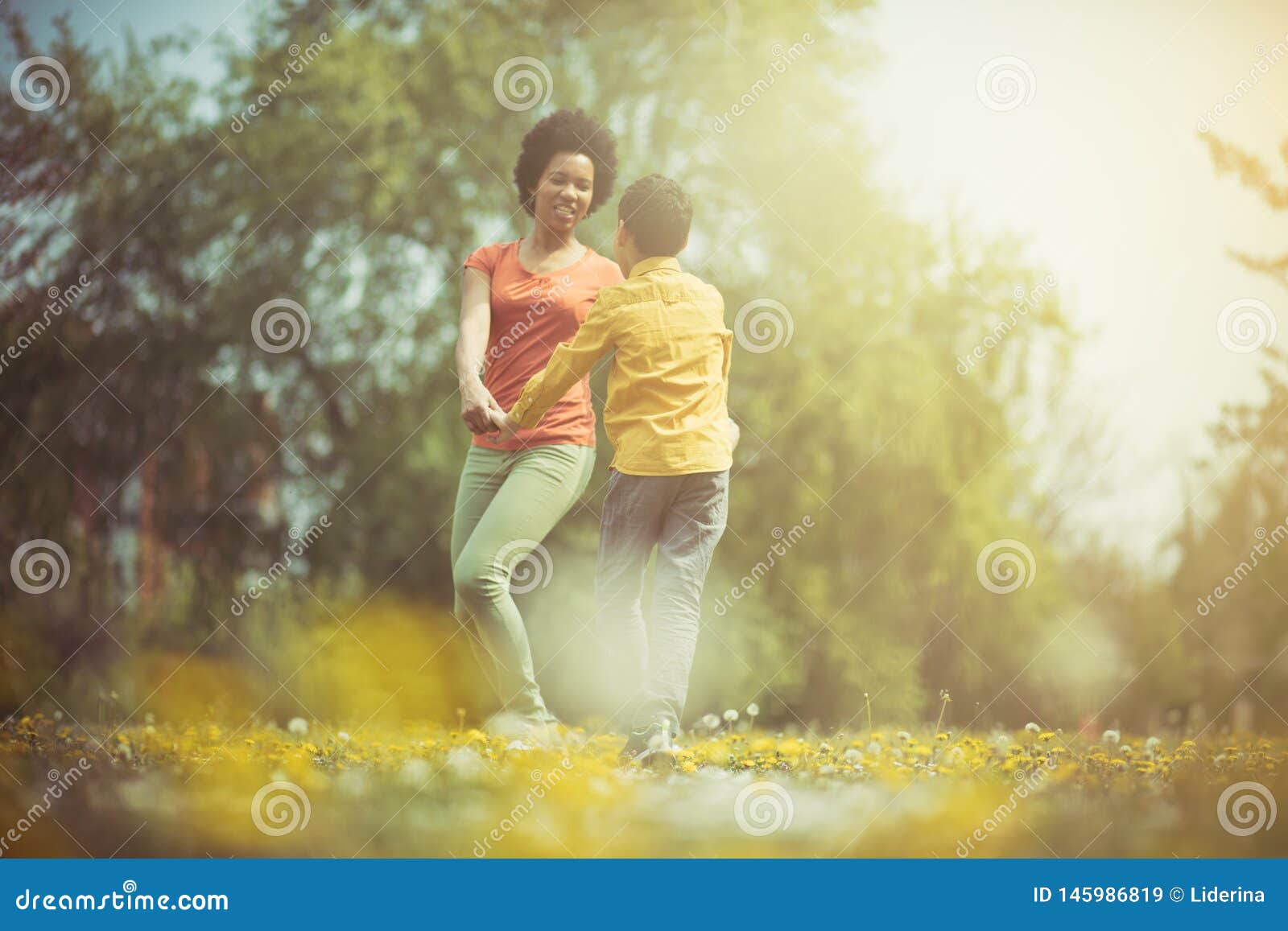Spring joy stock image. Image of american, people, male - 145986819