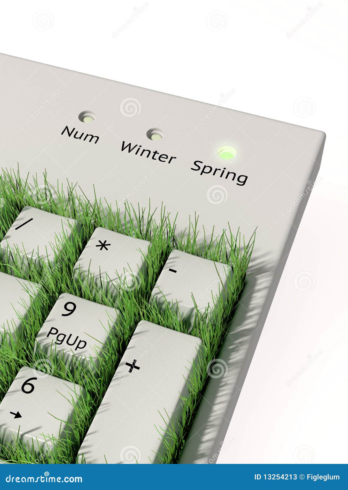 Spring keyboard stock illustration. Illustration of plant - 13254213