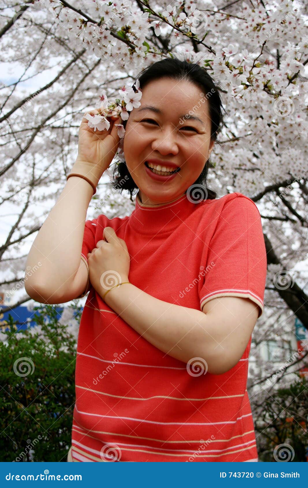 Spring in Korea stock photo. Image of fashion, health, lovely - 743720