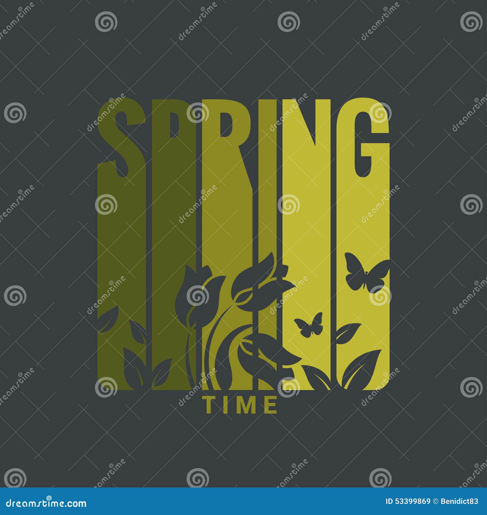 Spring Label Design Background Stock Vector - Illustration of graphic ...