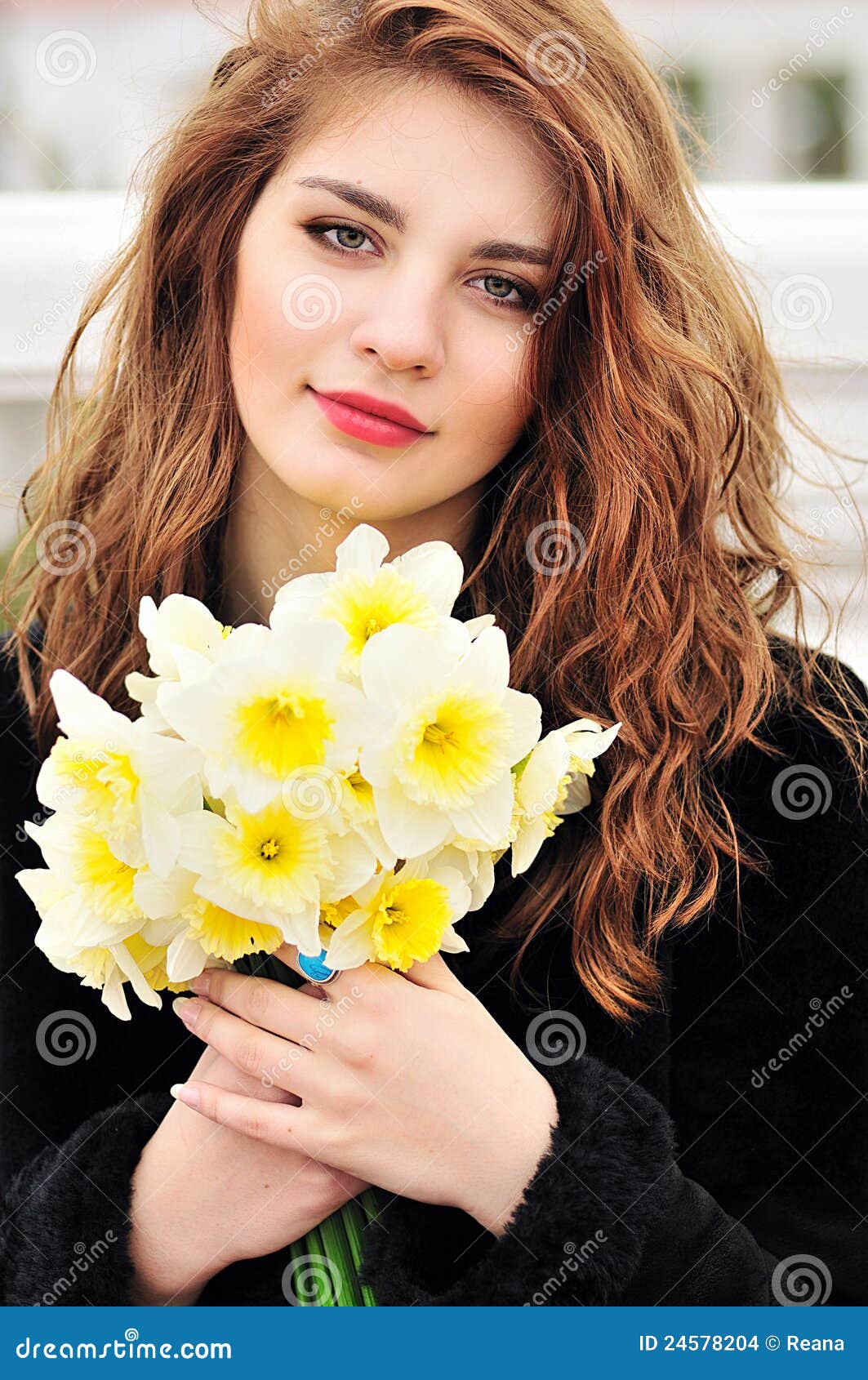 Spring lady stock photo. Image of darling, nice, coat - 24578204