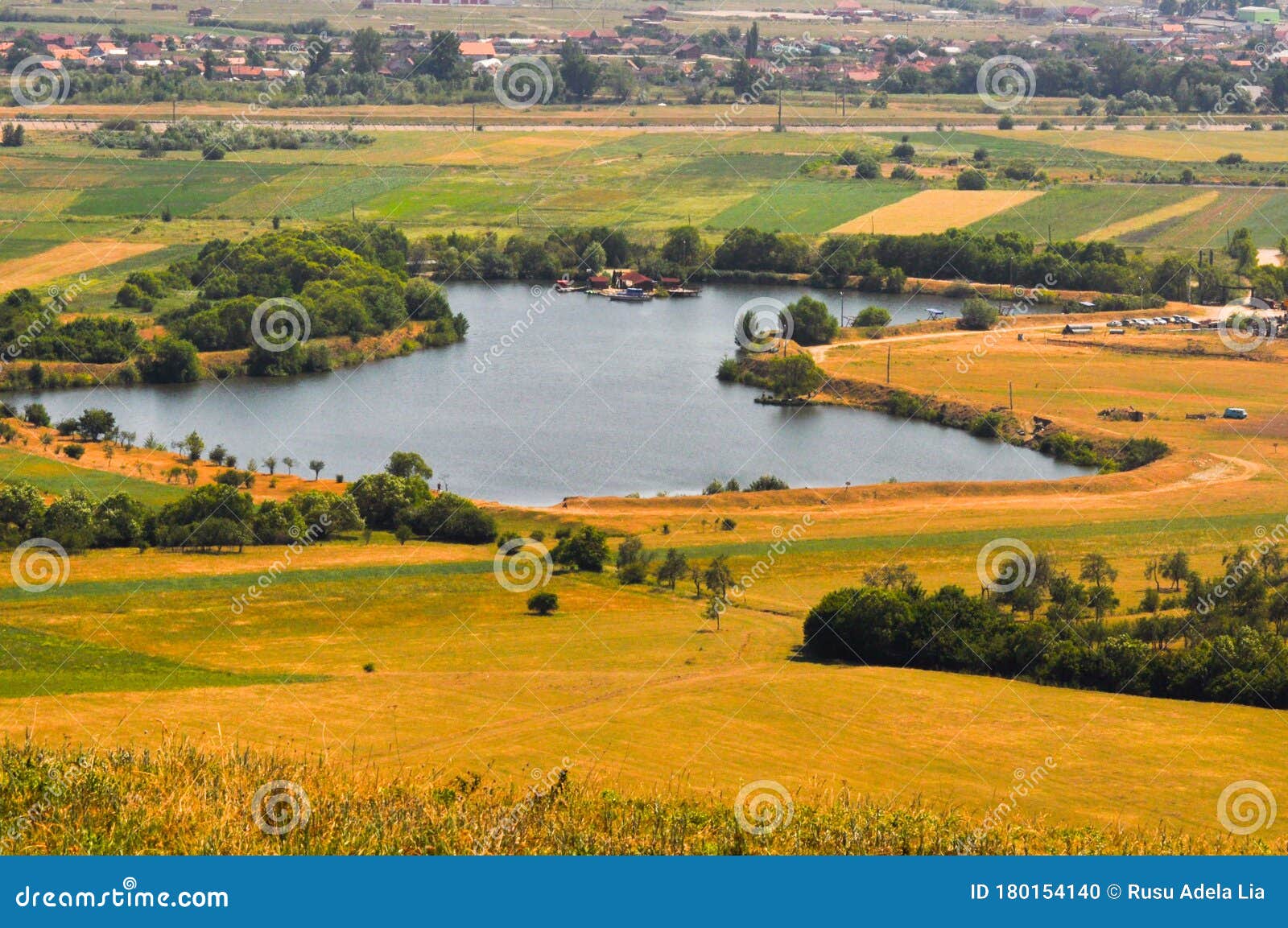 Spring Landscape on the Hills Stock Photo - Image of panorama, rural ...
