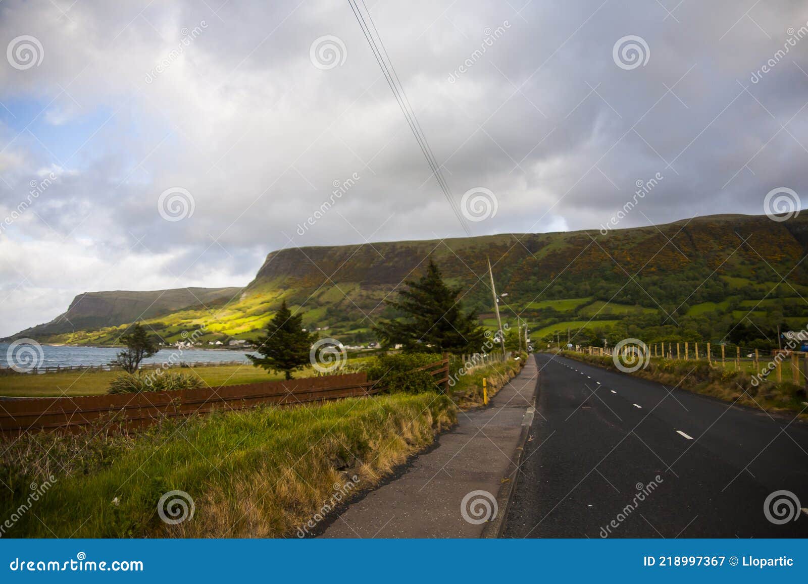 Spring Landscape in the Lands of Ireland Stock Image - Image of natural ...