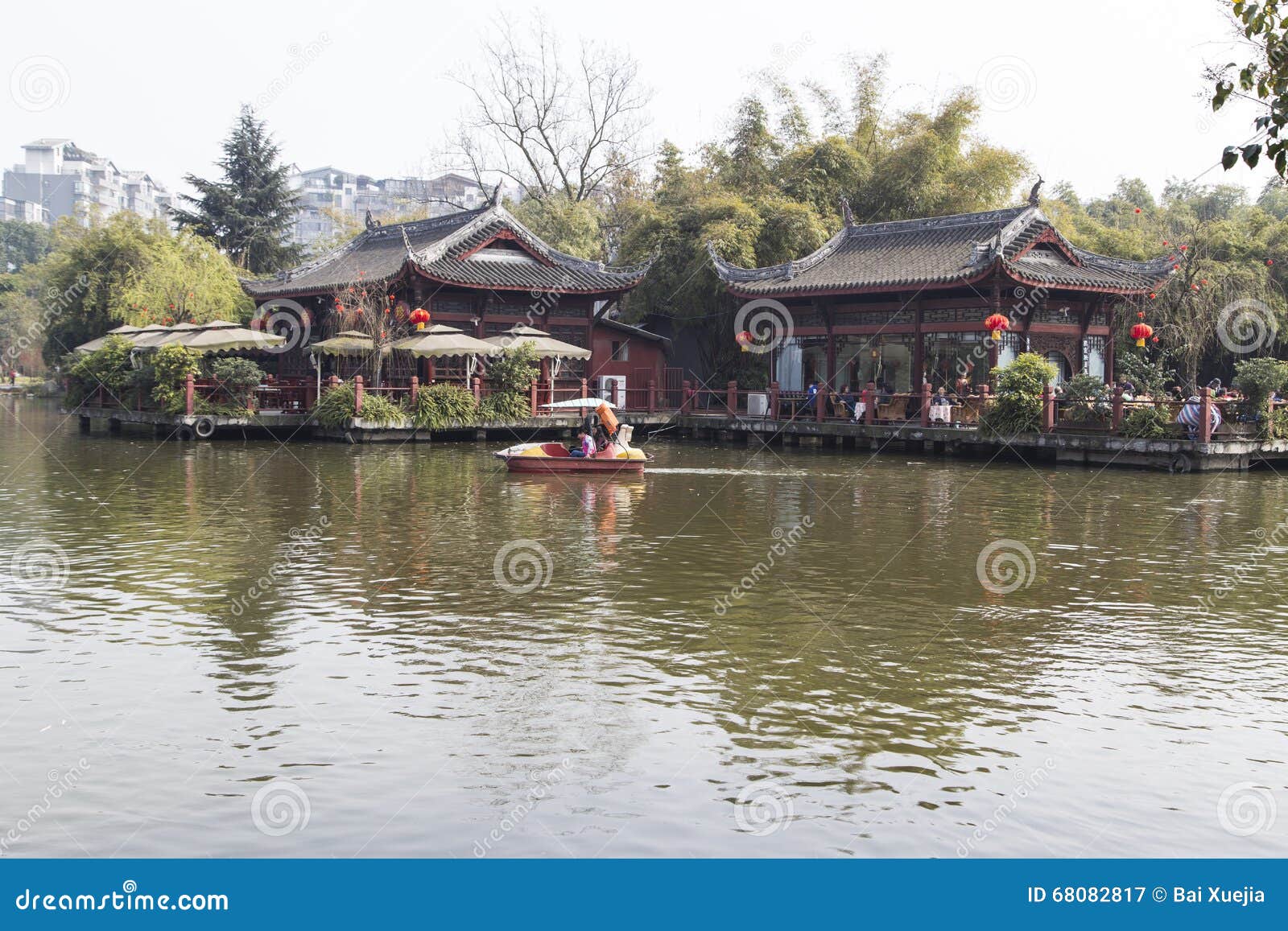 Spring Landscape in a Park,chengdu,china Editorial Photography - Image ...