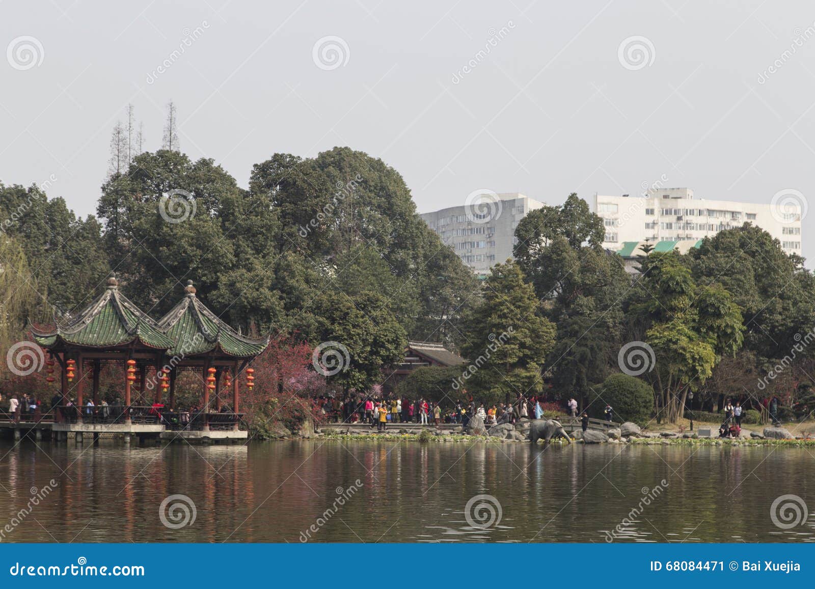 Spring Landscape in a Park,chengdu,china Editorial Photo - Image of ...