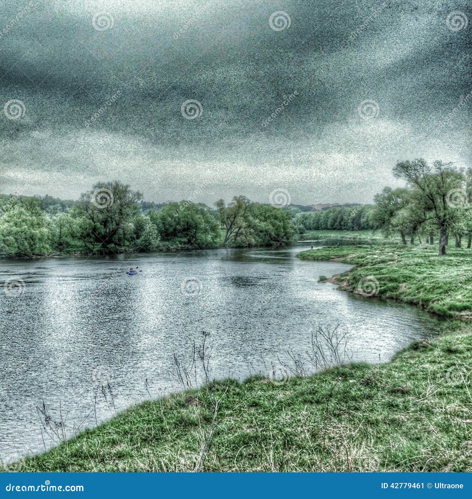 Spring landscape stock image. Image of river, landscape - 42779461