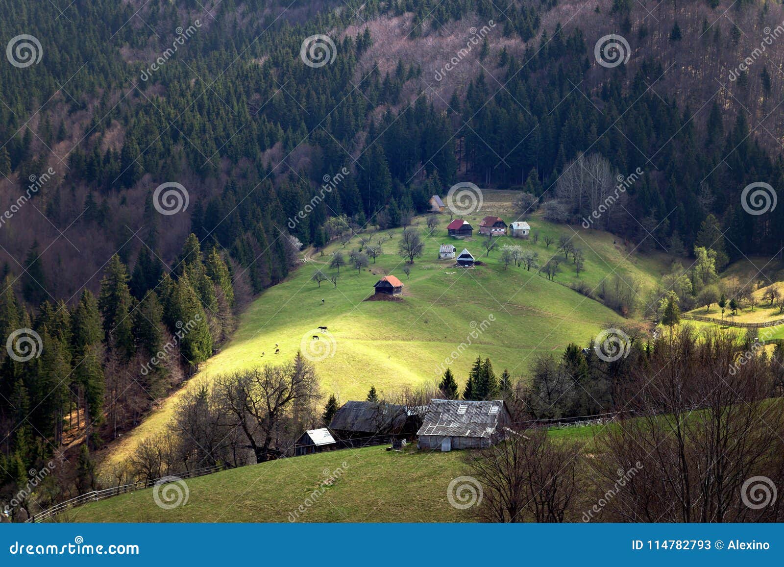Spring Landscape in Transylvania Stock Image - Image of transylvanian ...