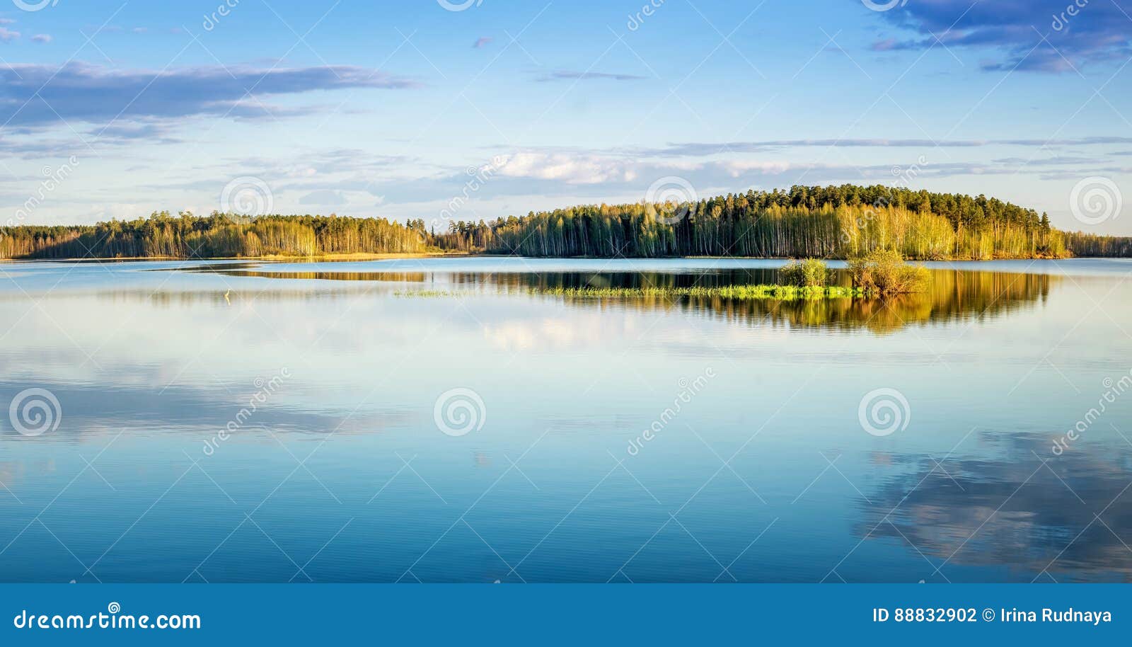 Spring Landscape in the Ural, the Irtysh River, Russia, Stock Photo ...