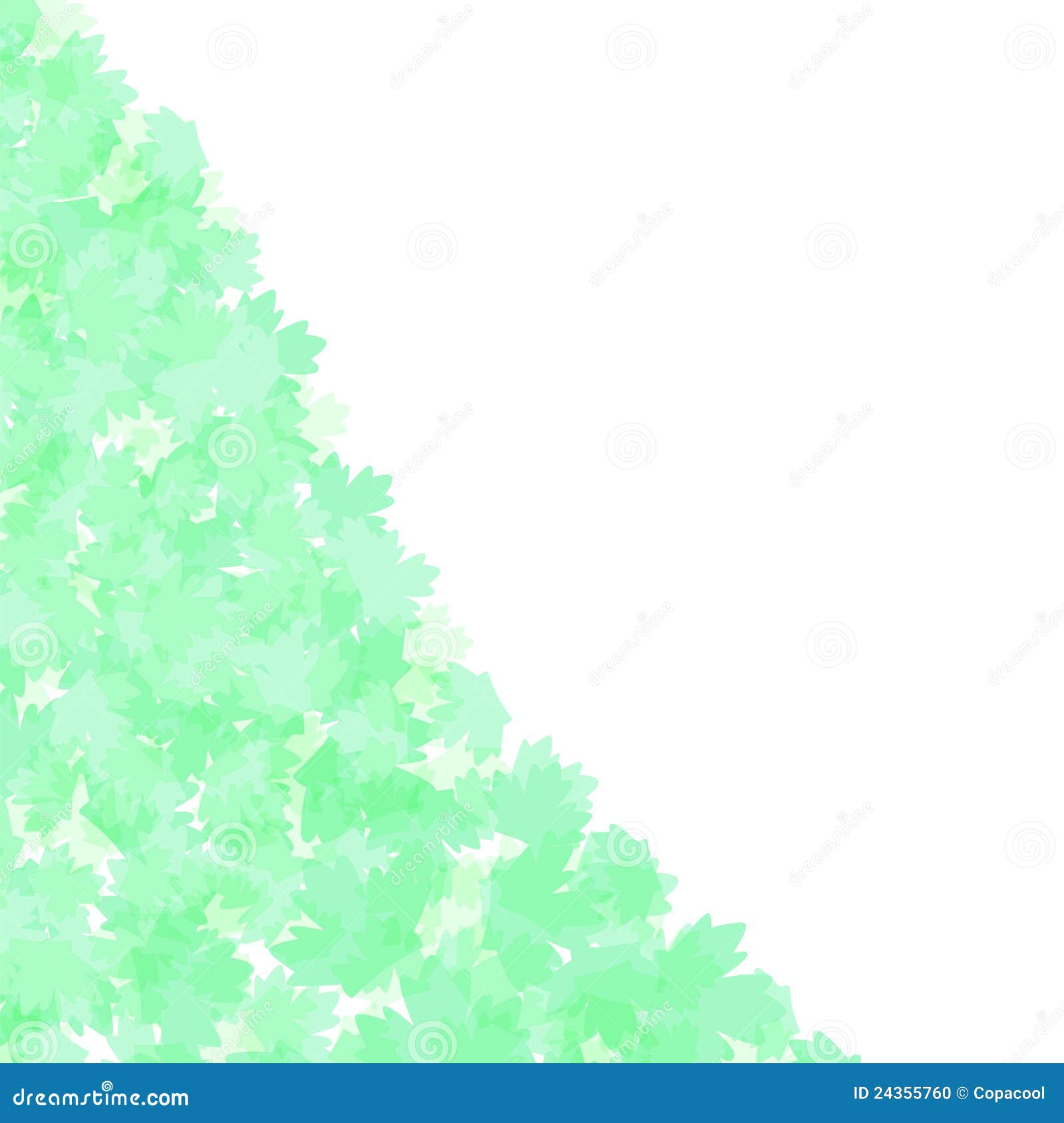 Spring Leafs Abstract Border. Vector Background Stock Vector ...