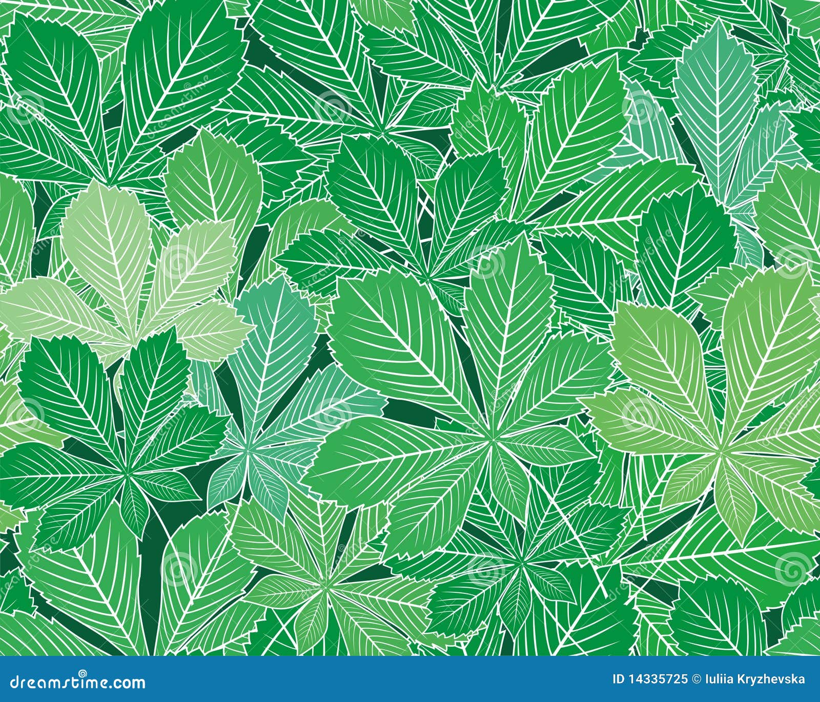 Spring Leaves Seamless Vector Texture Stock Vector - Illustration of ...