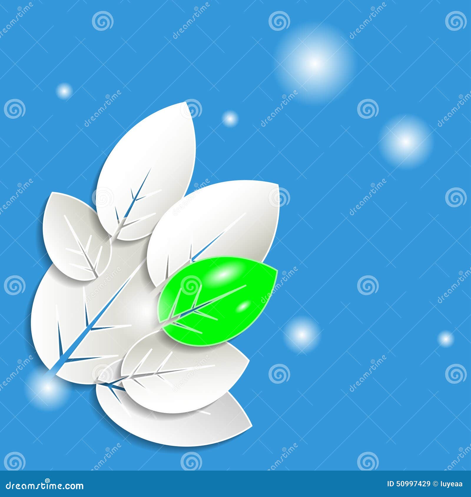 Spring leaves. Vector stock vector. Illustration of summer - 50997429